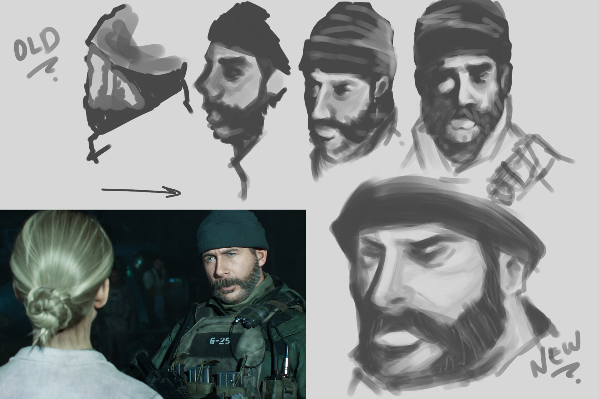 ArtStation - Call of Duty Captain Price practice