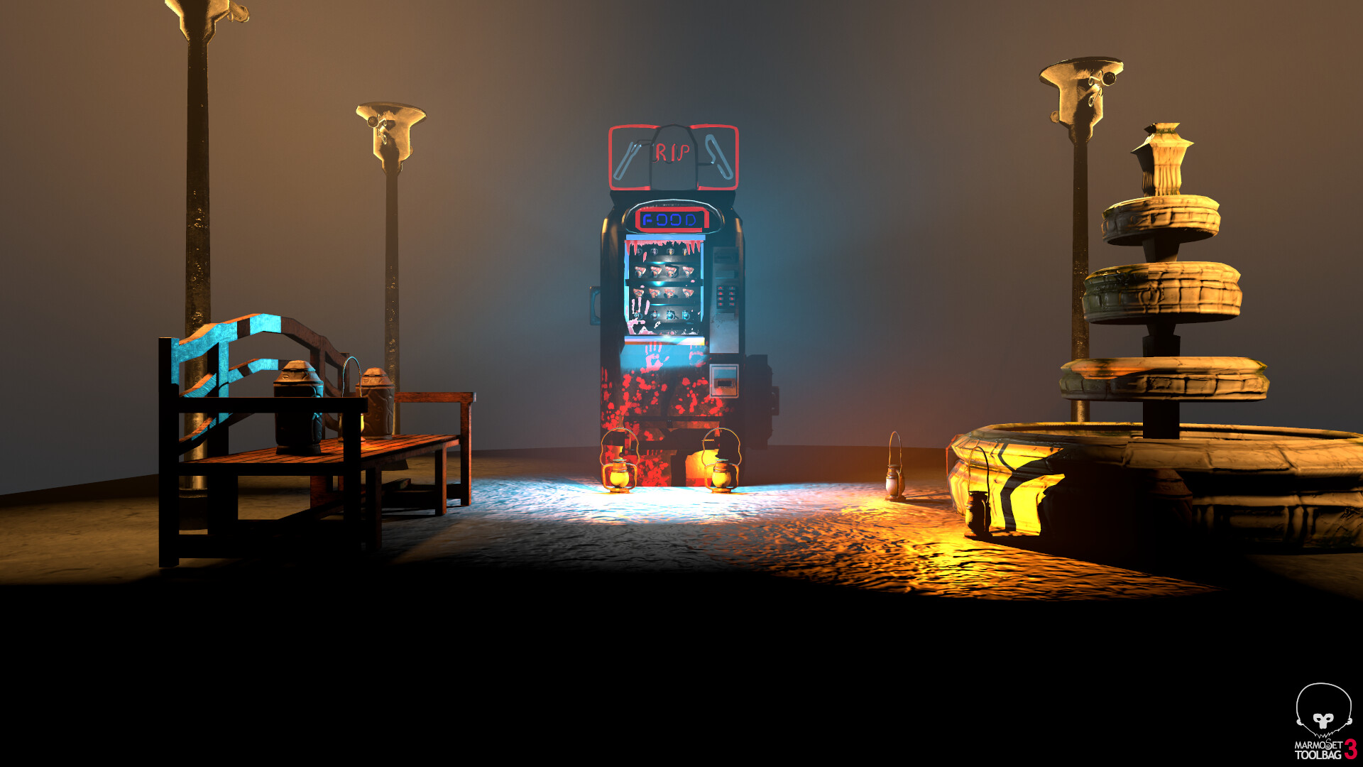 ArtStation - Graveyard Shift Asset Scene