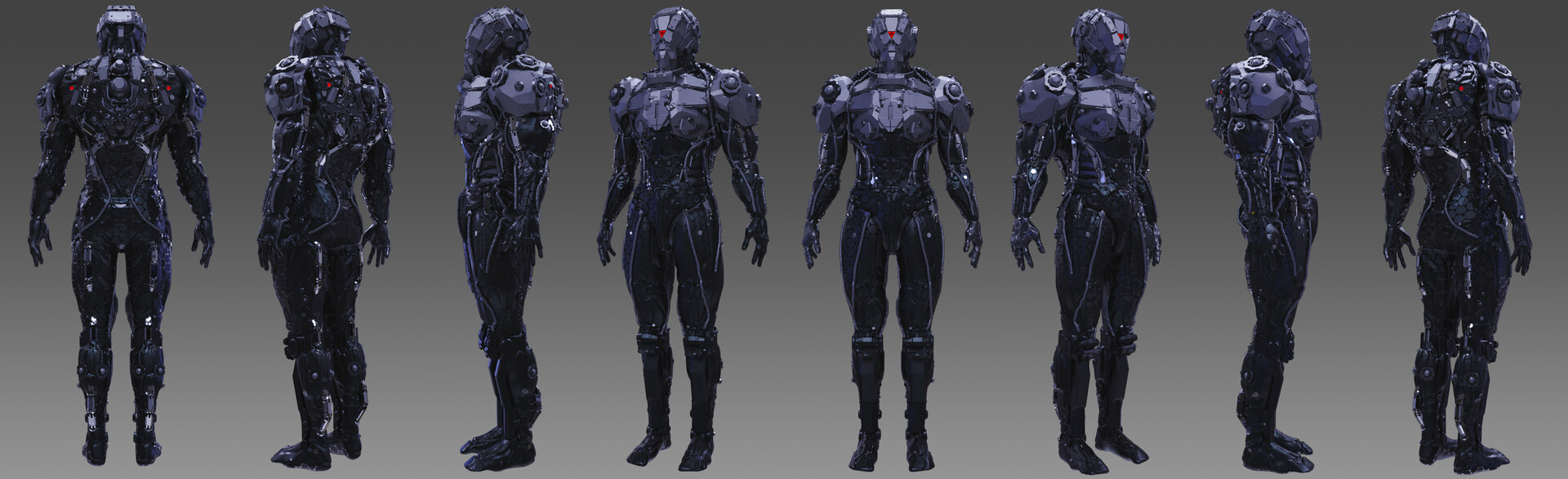 Dmytro Doroshenko - Сharacter concept sci-fi soldier