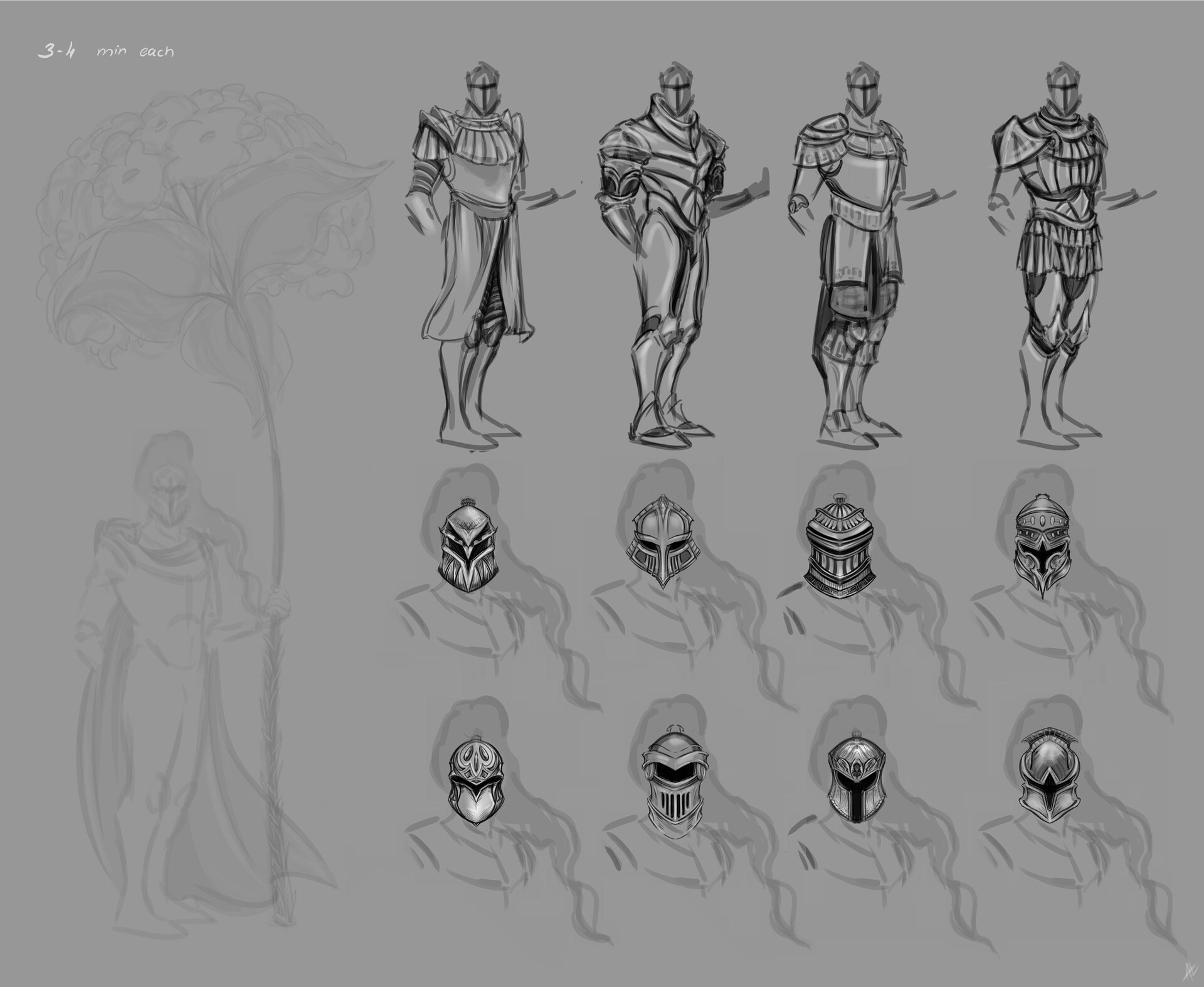 ArtStation - ConceptArt and sketches - Knight_2