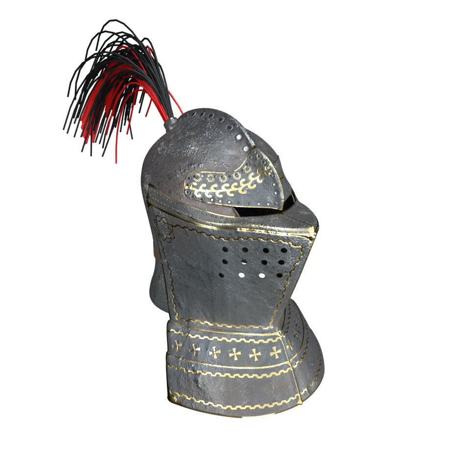 ArtStation - Knight's helmet