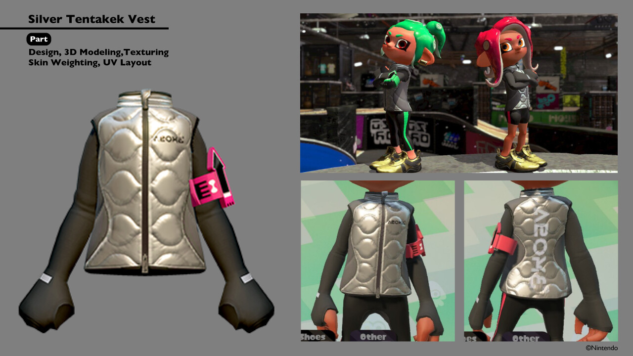 Riko Mochizuki - Splatoon 2 ( DLC ) & Octo Expansion : Cosmetics 3D models