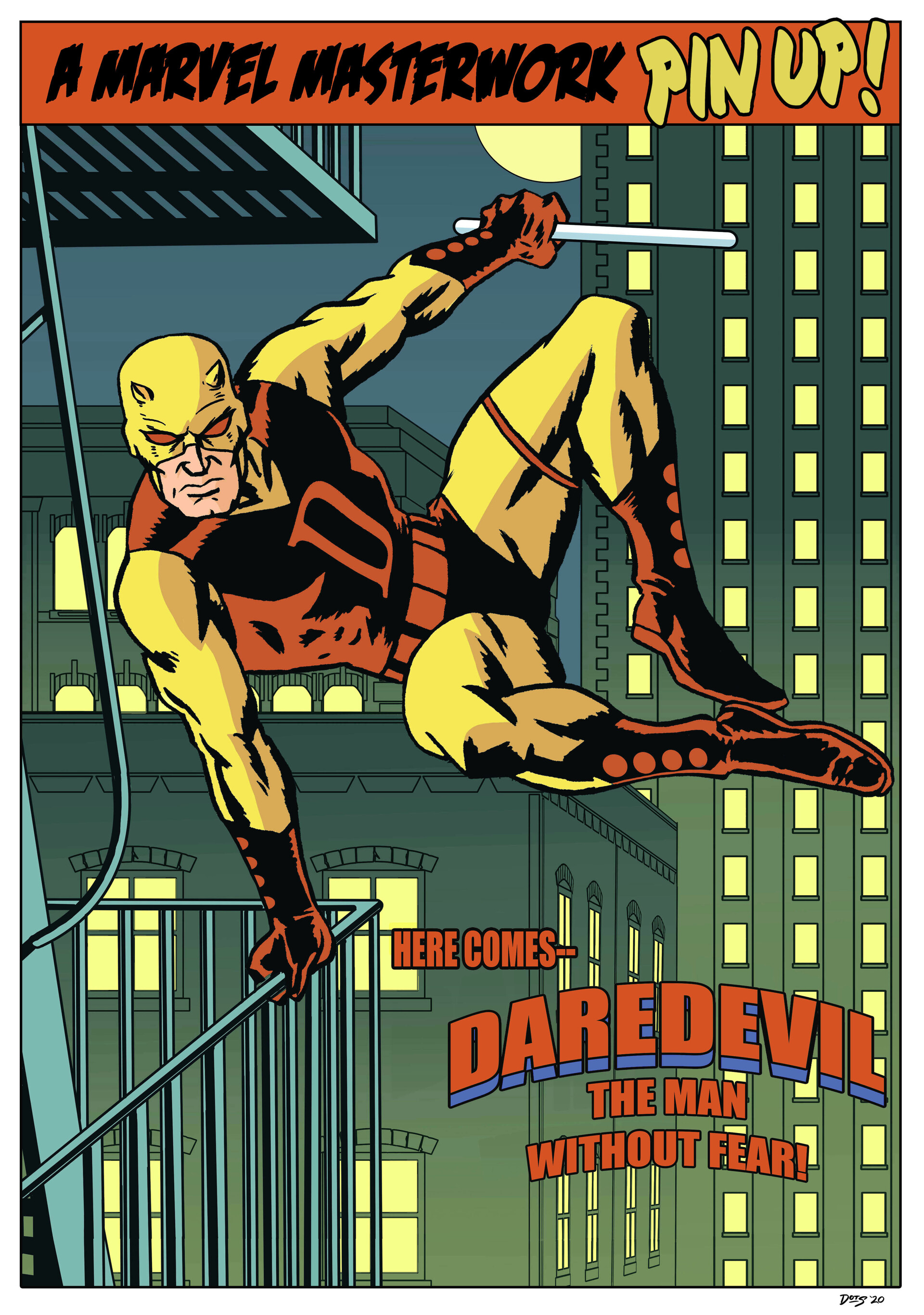 ArtStation - Daredevil Yellow Pin Up