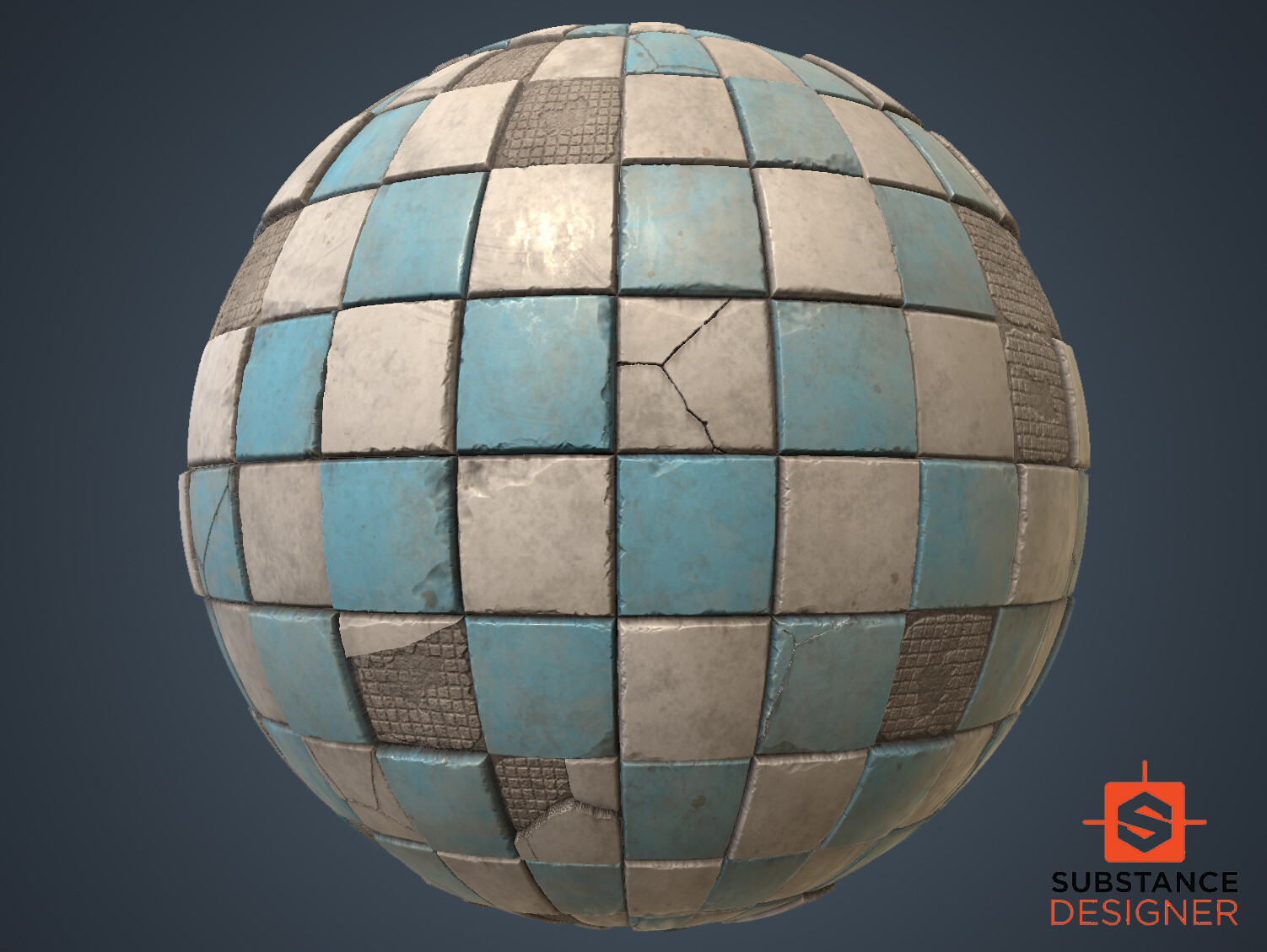 ArtStation - Substance Designer Practice: Ceramic Tiles
