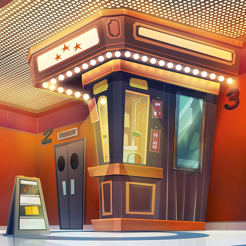 Romain Laforet Artstation - movie theater