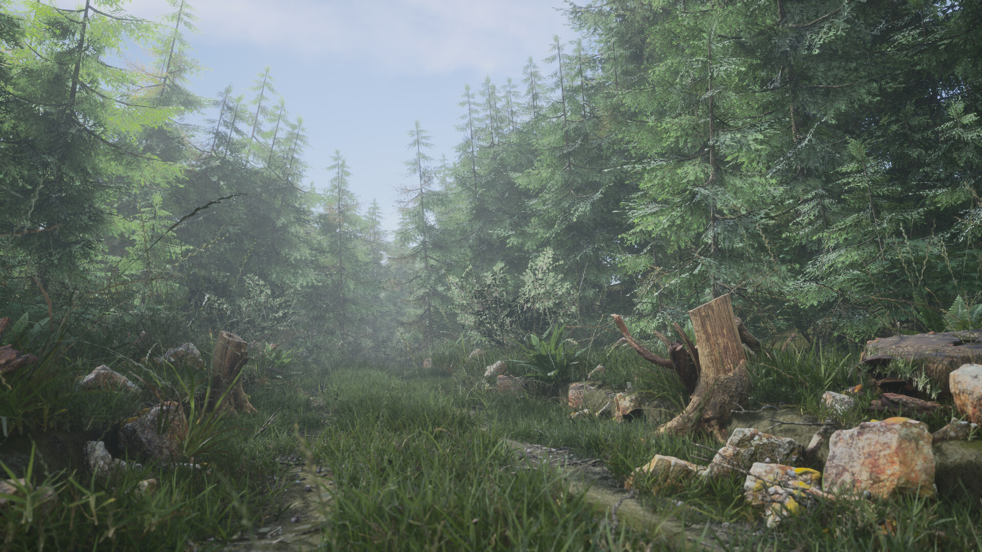 ArtStation - UE4 Forest scene learning 2020