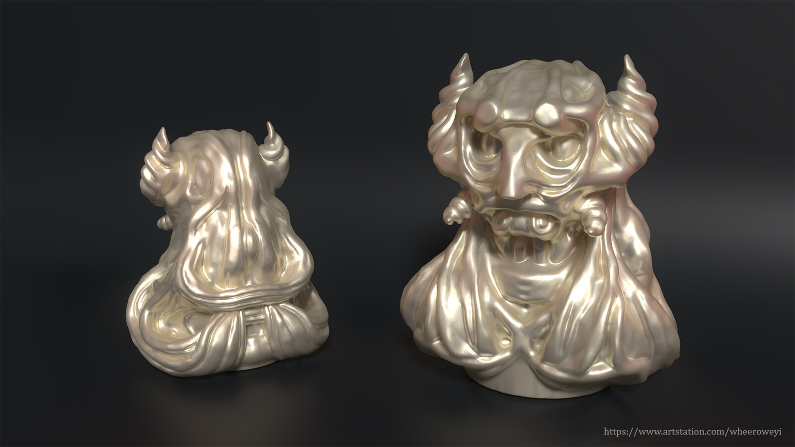 Petr Bauer - Forest demon bust - Sarhutan