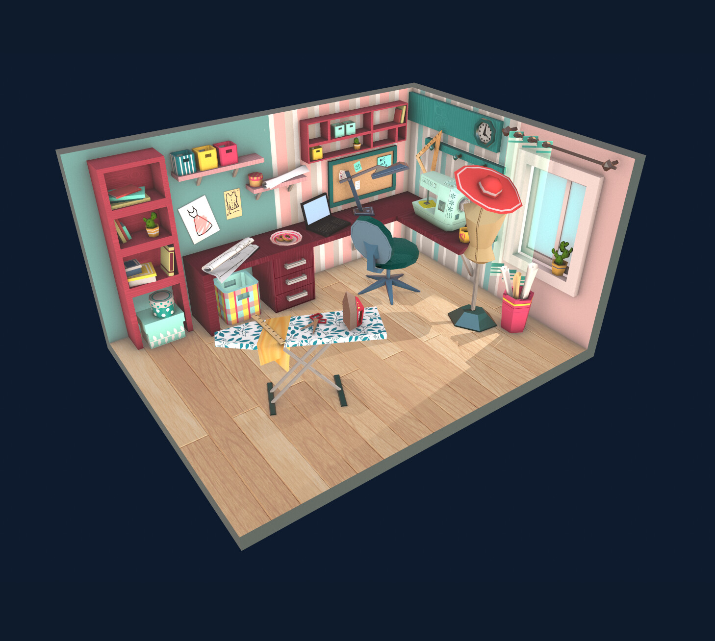 ArtStation - Sewing room