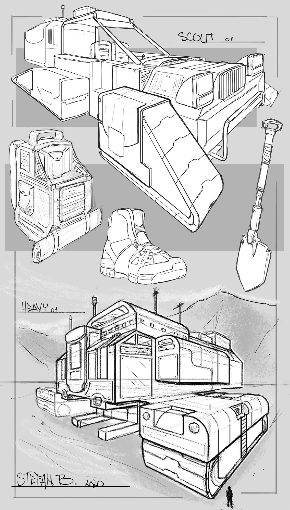 ArtStation - Desert vehicles practice