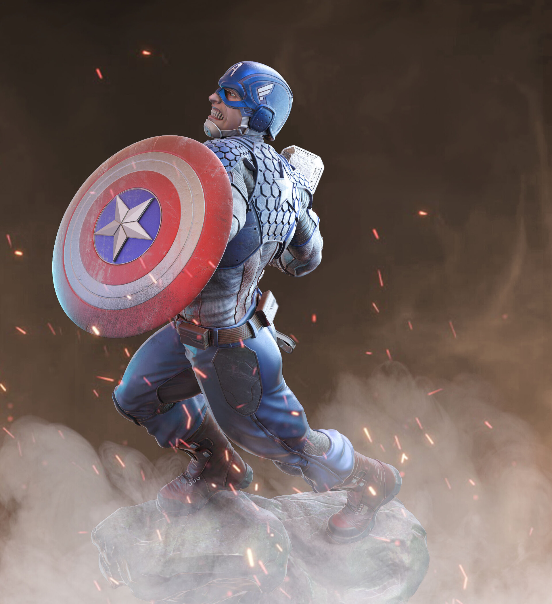 ArtStation - captain america