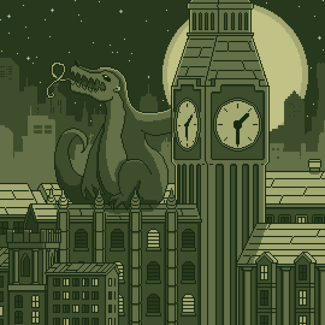 ArtStation - Pangolin kaiju pixel art