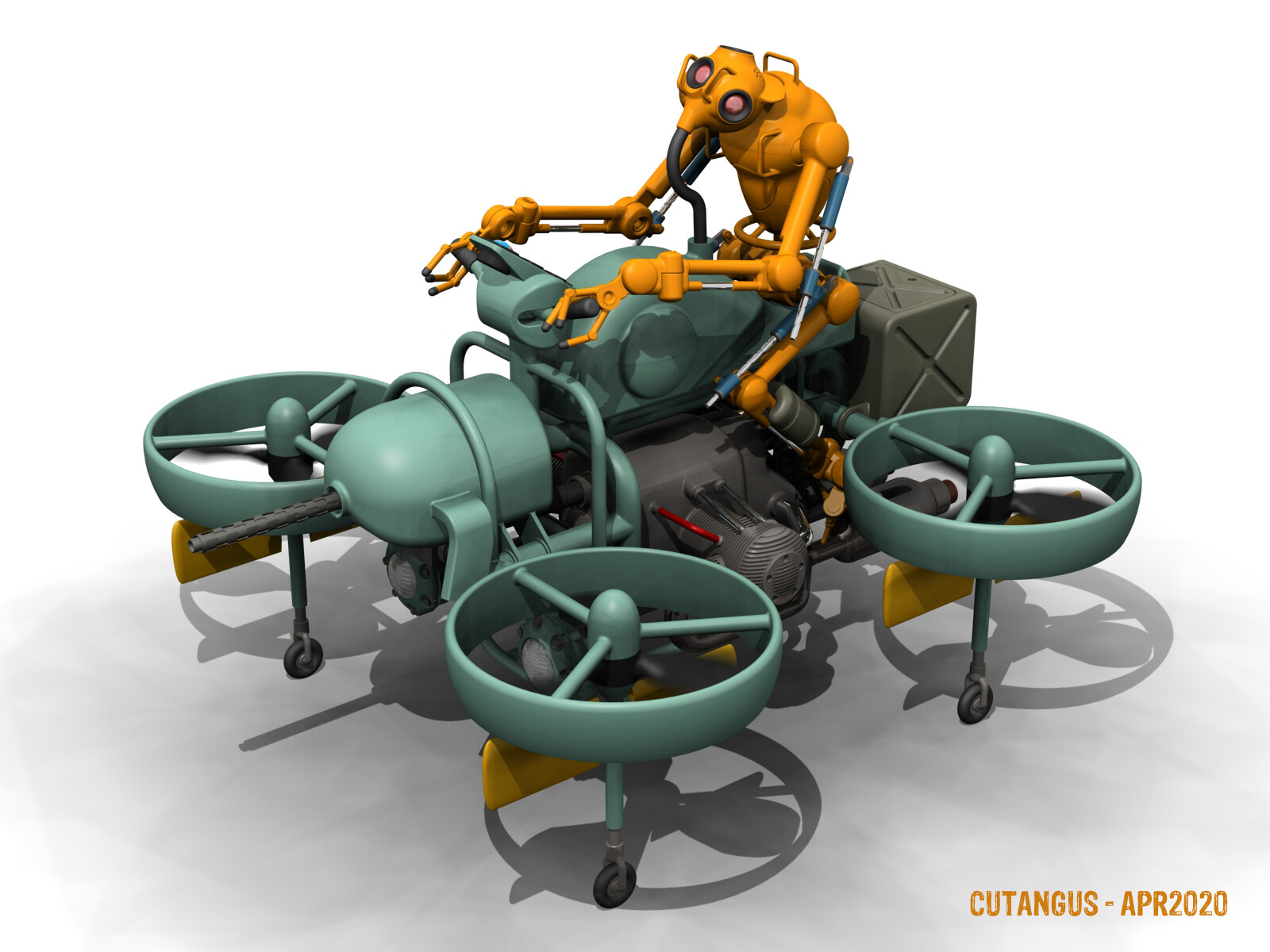 ArtStation - VTOL Piston vehicle