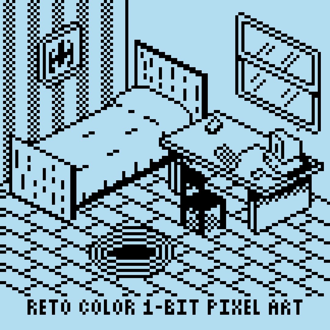 ArtStation - Reto 1-bit Pixel art (challenge)