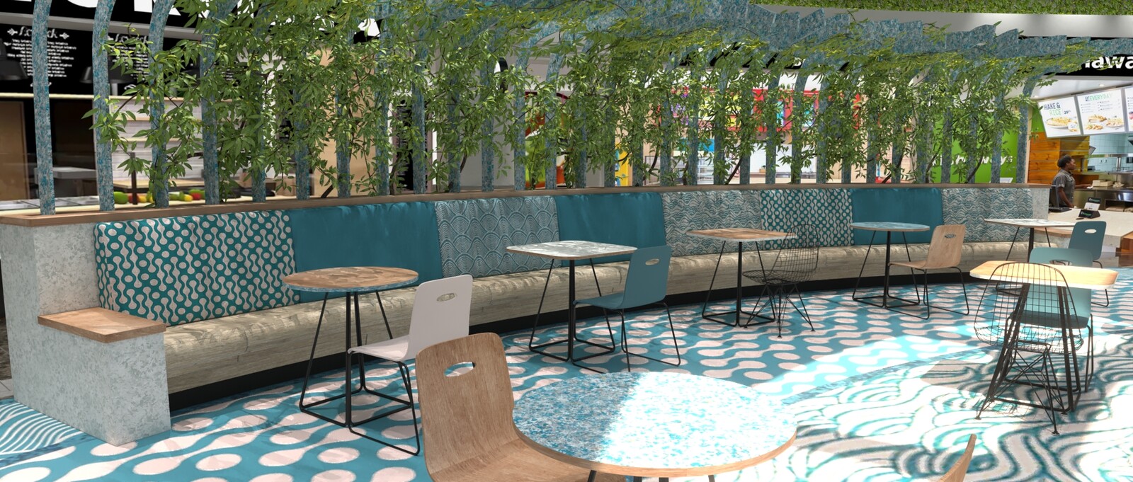 Simon Coles - Food Court Conceptual Renders