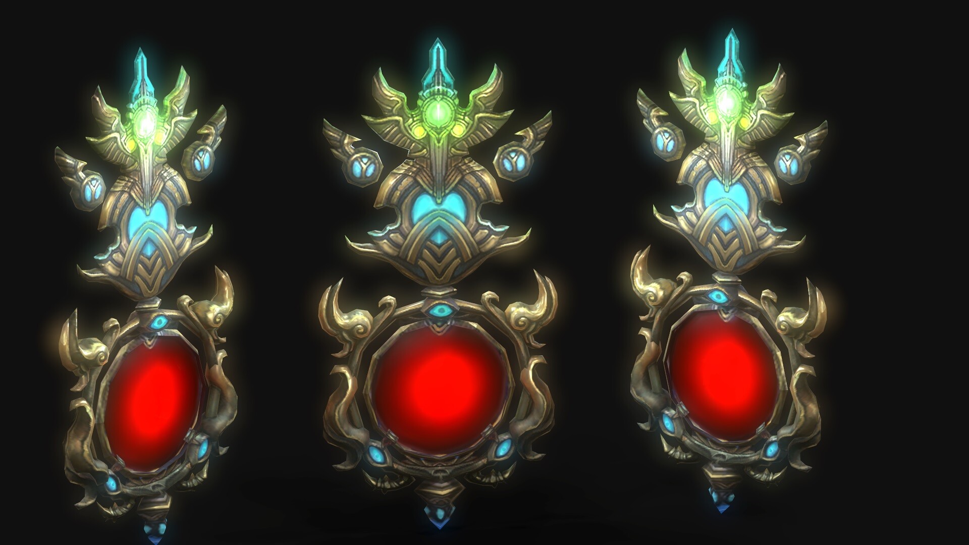 ArtStation - Ancient Magical Mirror 3D Model