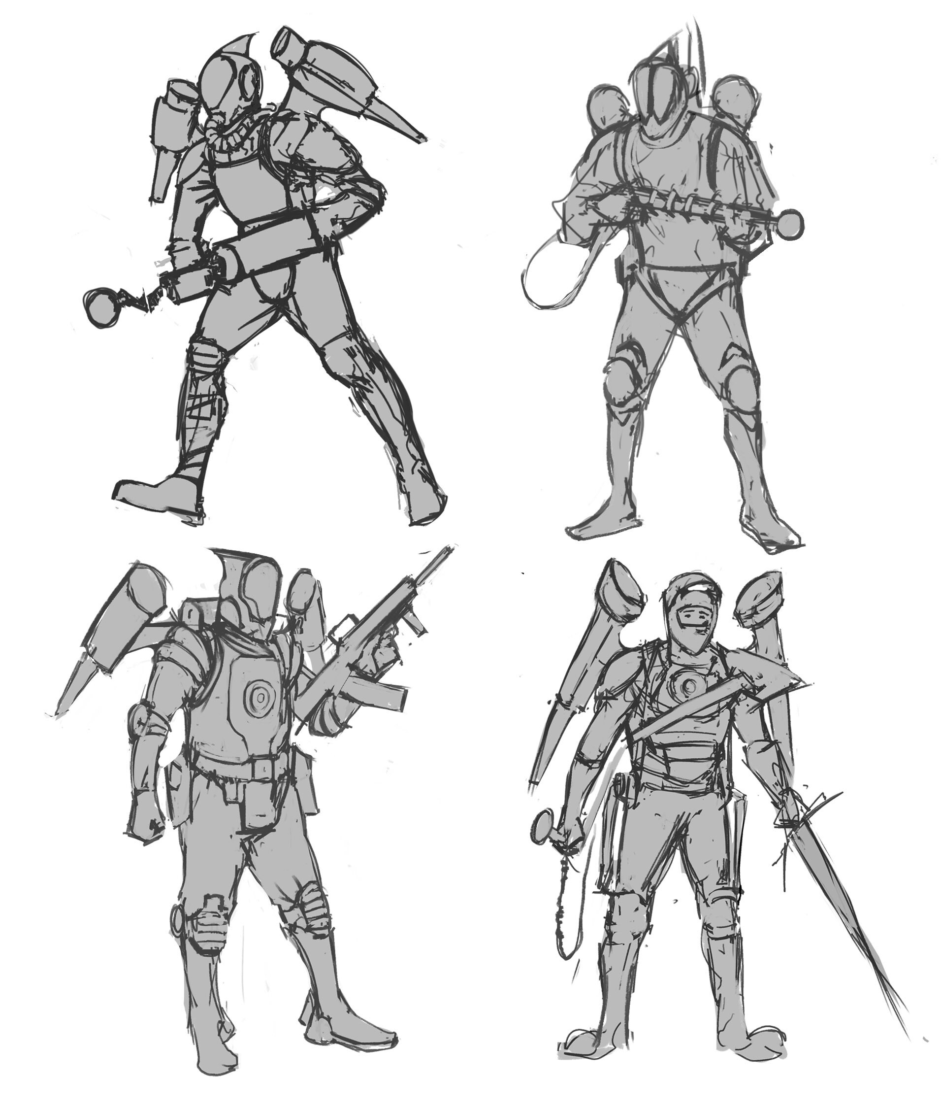 Anatoly Muschenko - Retro futuristic character design