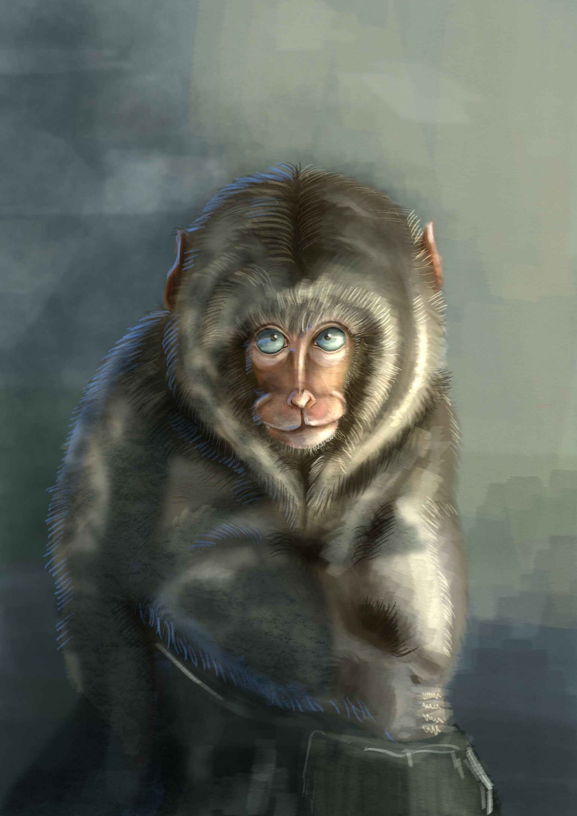 ArtStation - Snow Monkey