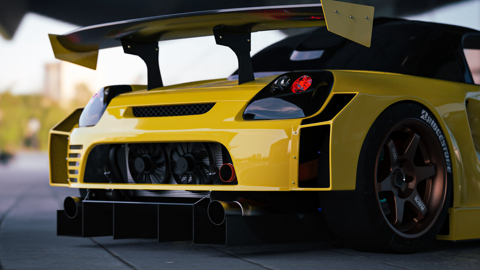 BRIAN KIM DESIGNS - Toyota MR-S Spyder GT Full Wide Bodykit Custom Design