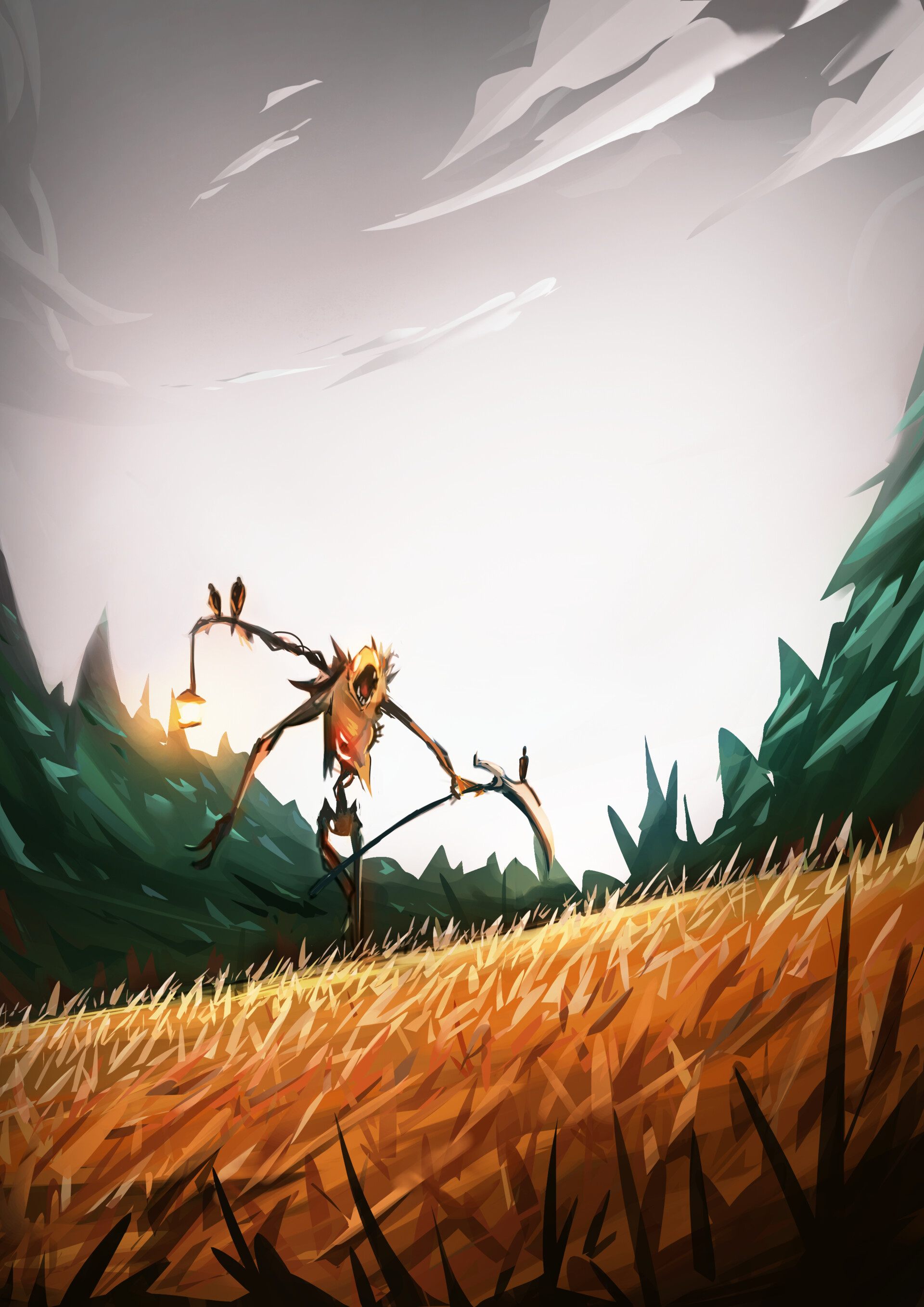 ArtStation - See? It's just a scarecrow