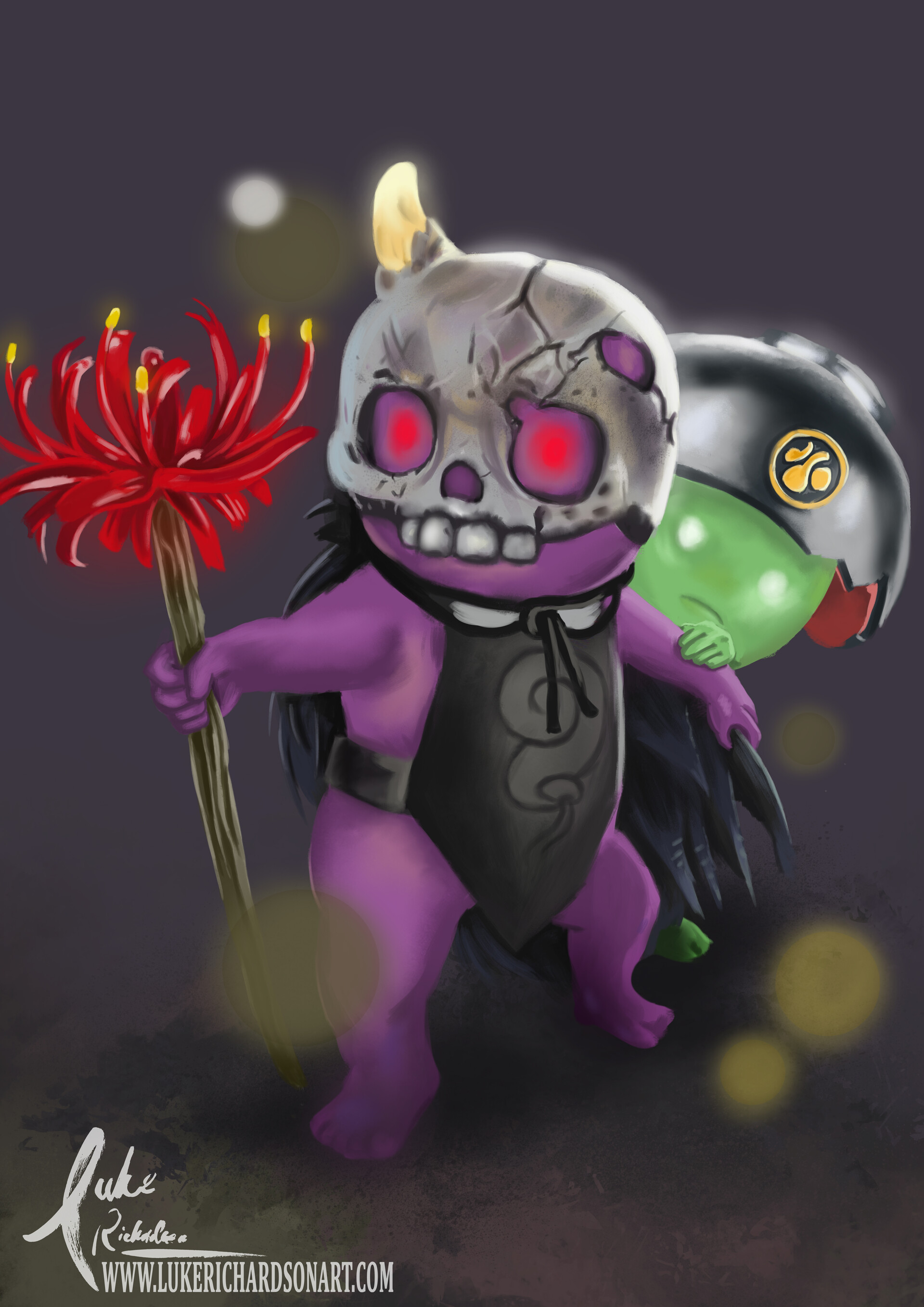 ArtStation - Sudama and Kodama fan art - Nioh 2