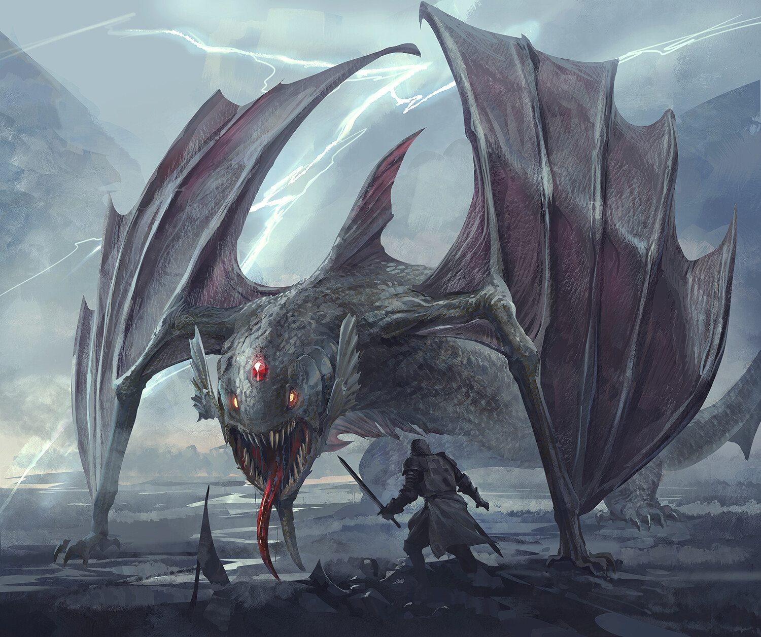 Vouivre for Joan of Arc by Catalin Lartist : r/ImaginaryMonsters