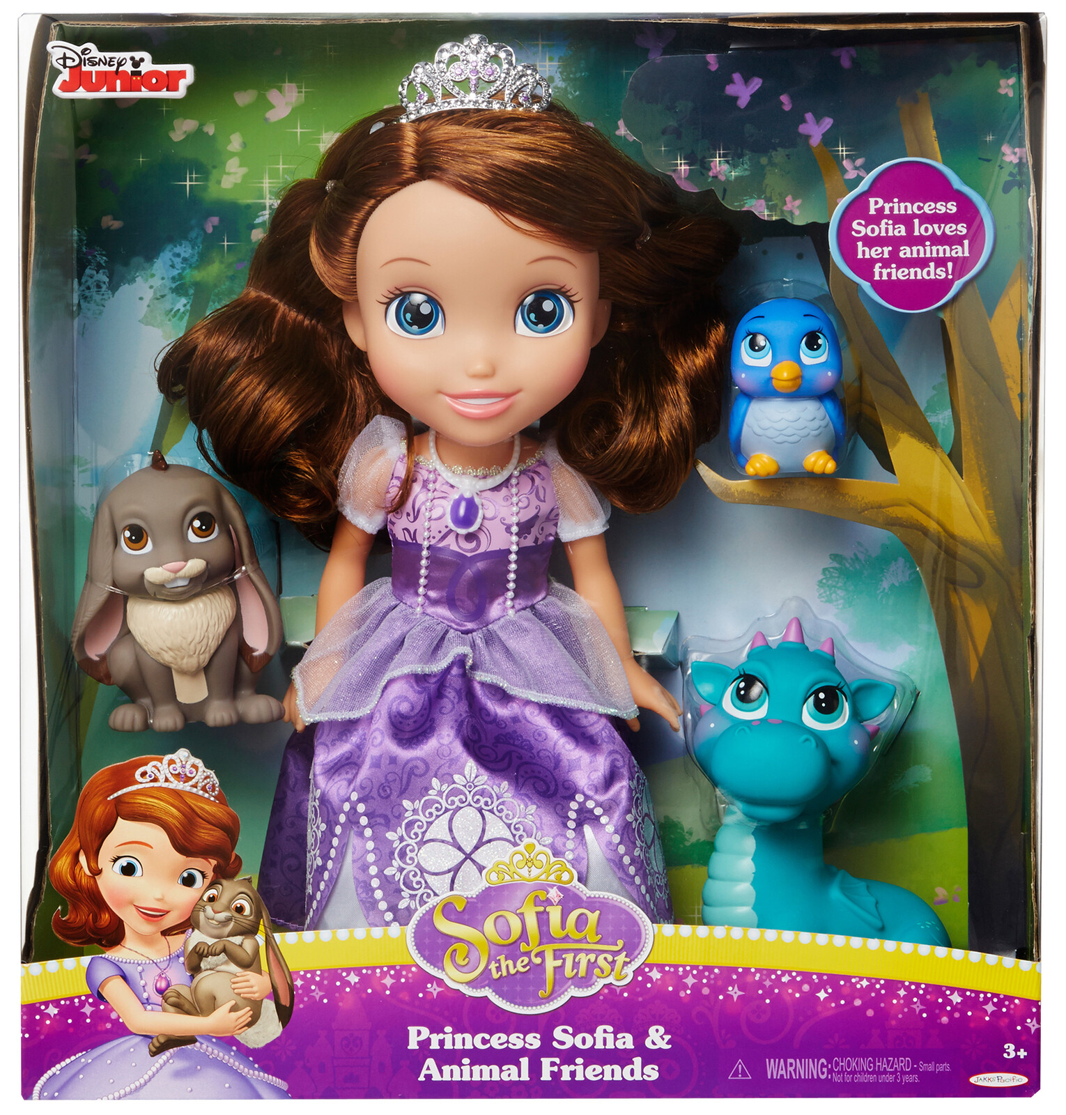 AnnaMaria Perez - Sofia The First Background Painting - Animal Friends