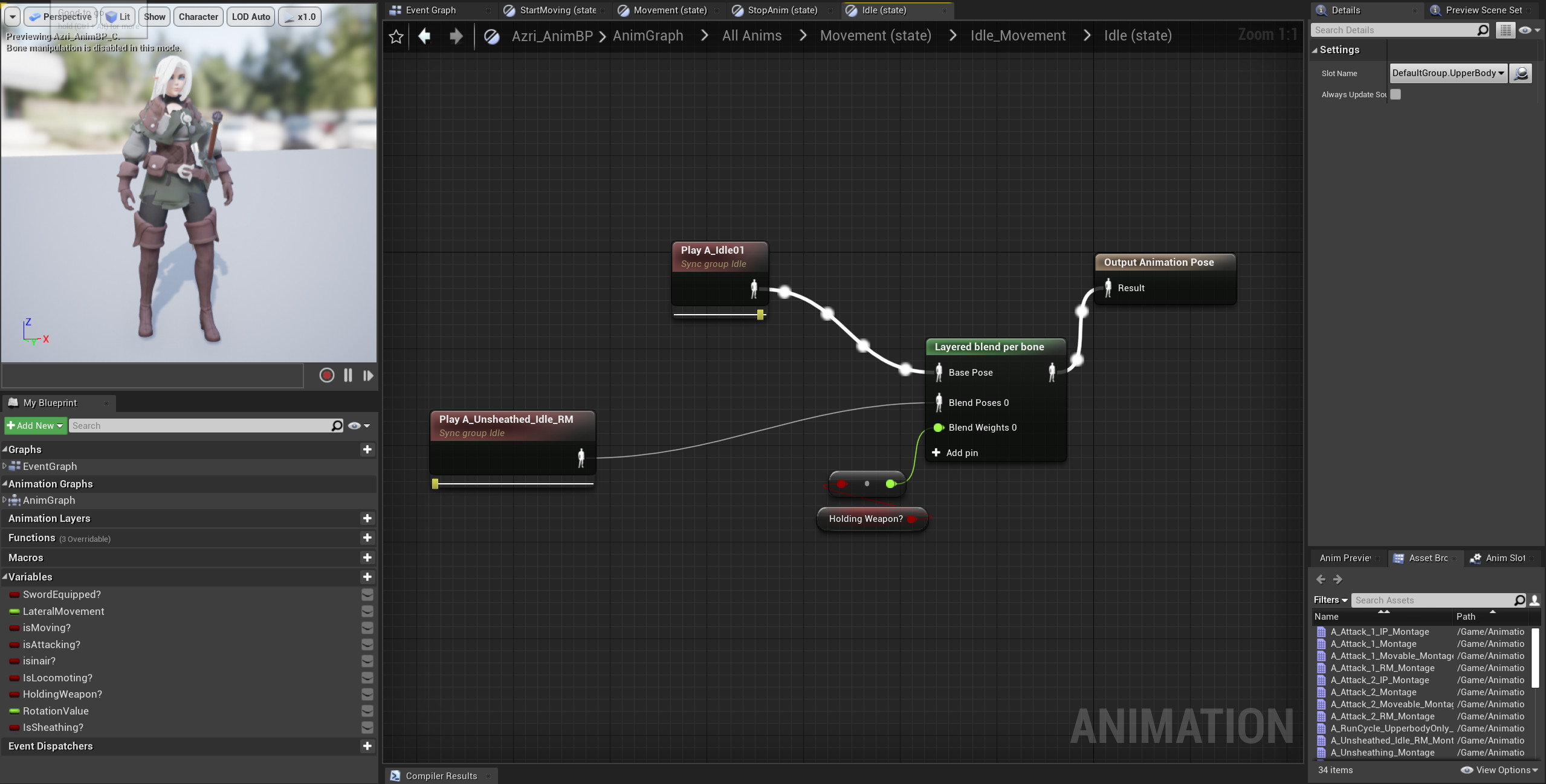Danny Diaz - Azri Rig Animation in Unreal Engine