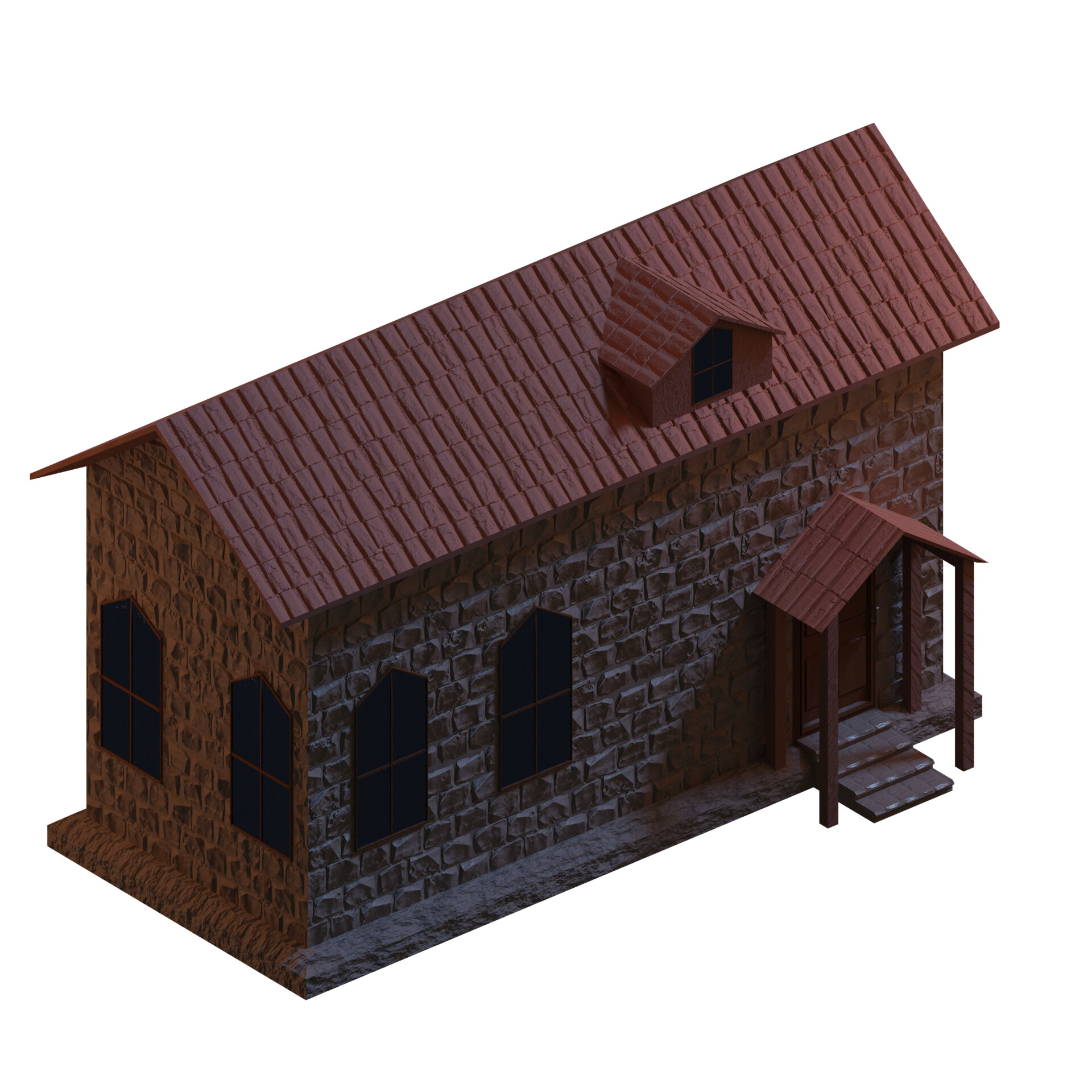 ArtStation - Isometric medieval house