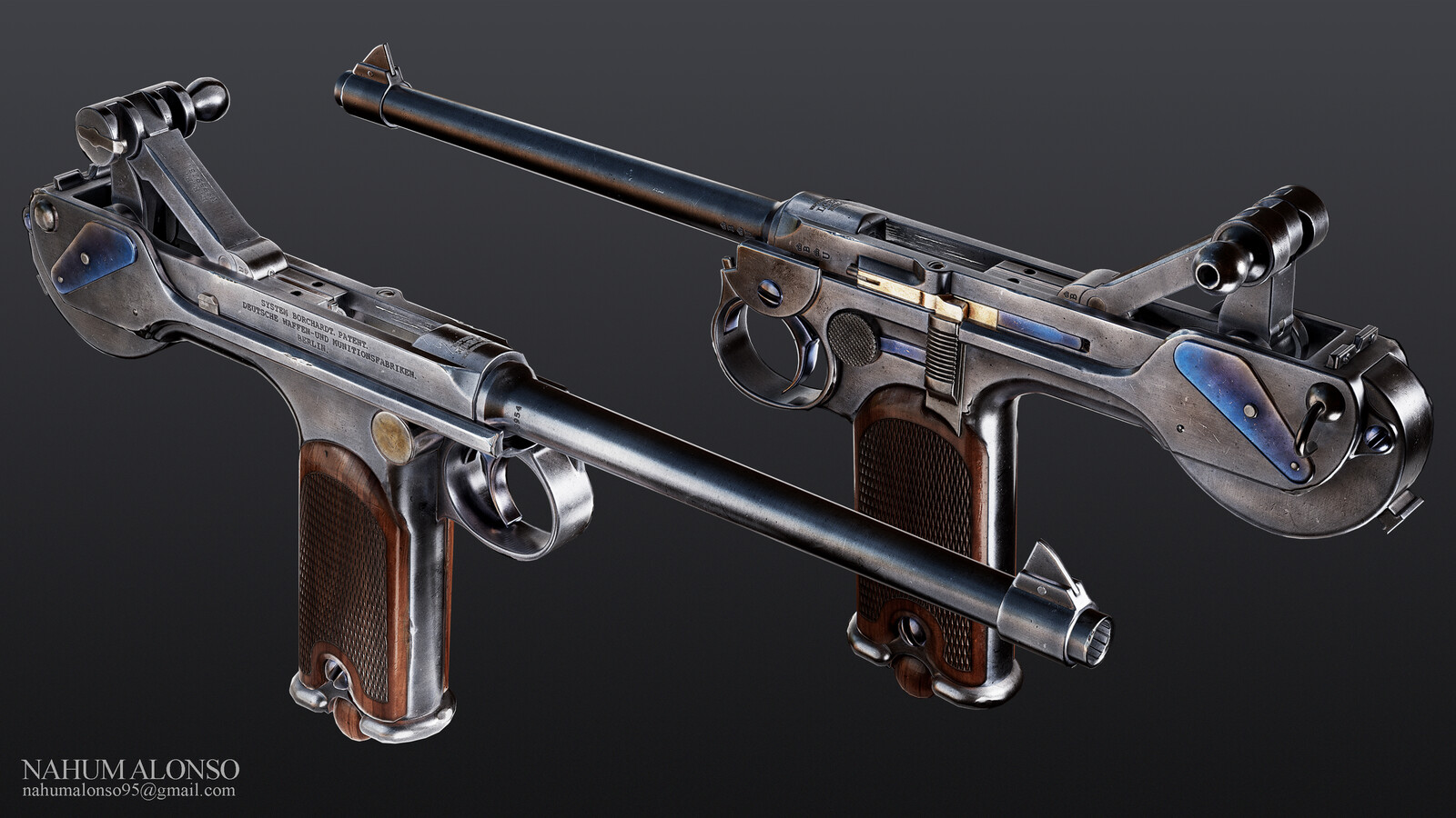 Nahum Alonso - C93 - Borchardt pistol