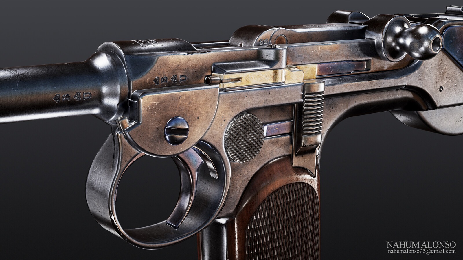 Nahum Alonso - C93 - Borchardt pistol