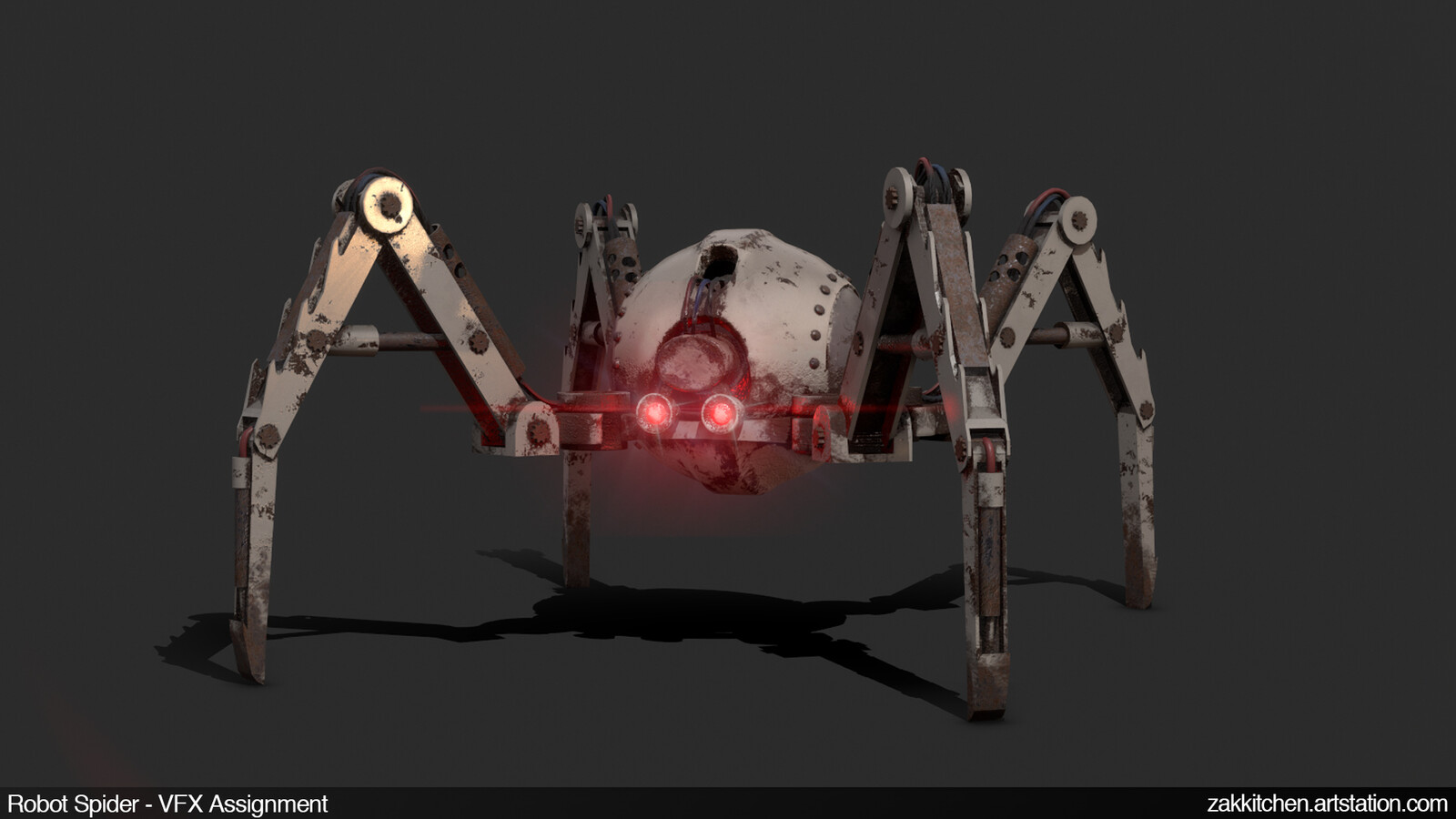 Zak Kitchen - Robot Spider - VFX Assignment