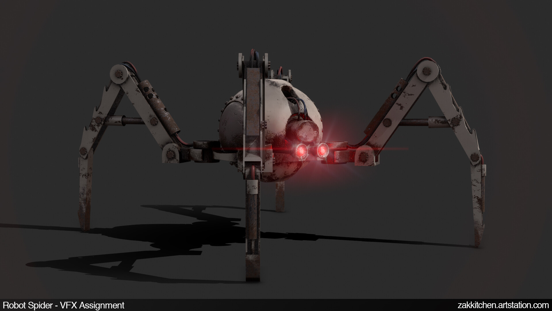 Zak Kitchen - Robot Spider - VFX Assignment