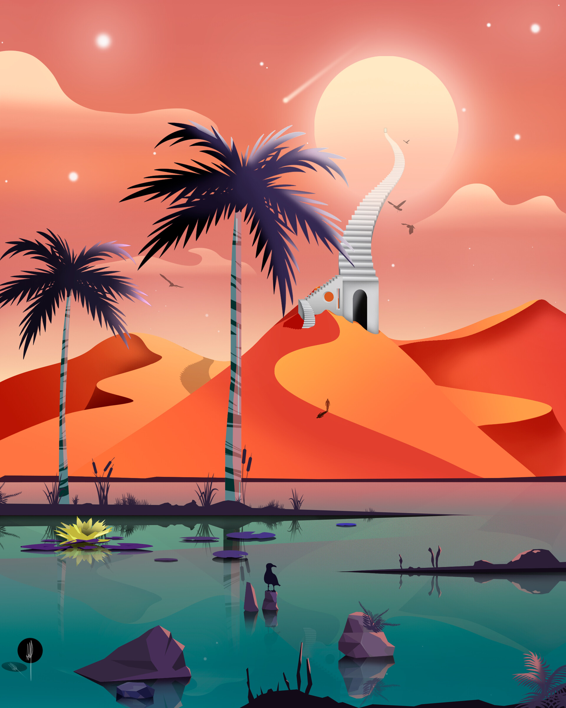 ArtStation - Fantasy oasis