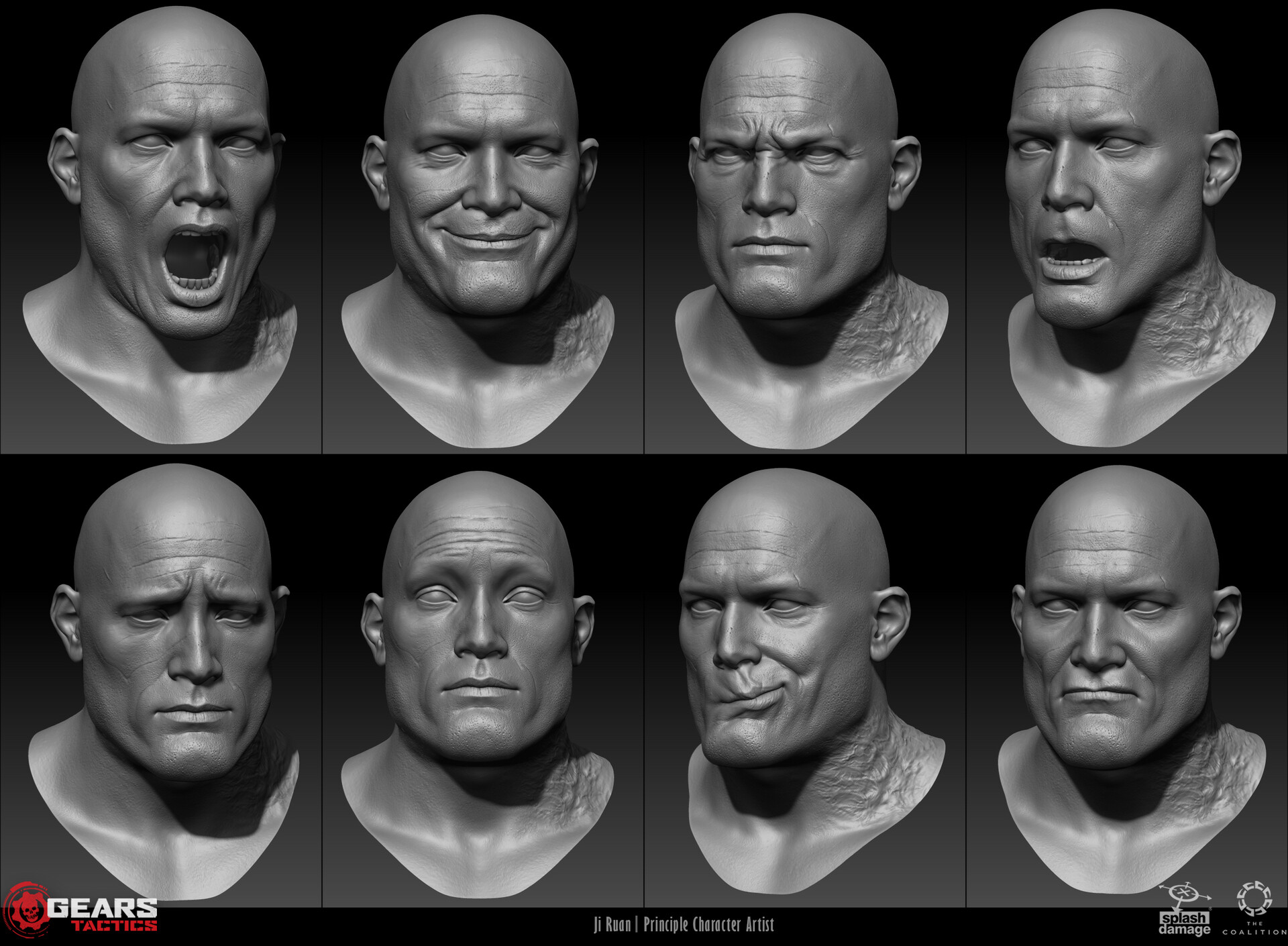 Ji Ruan - Gears Tactics Gabe Blendshapes