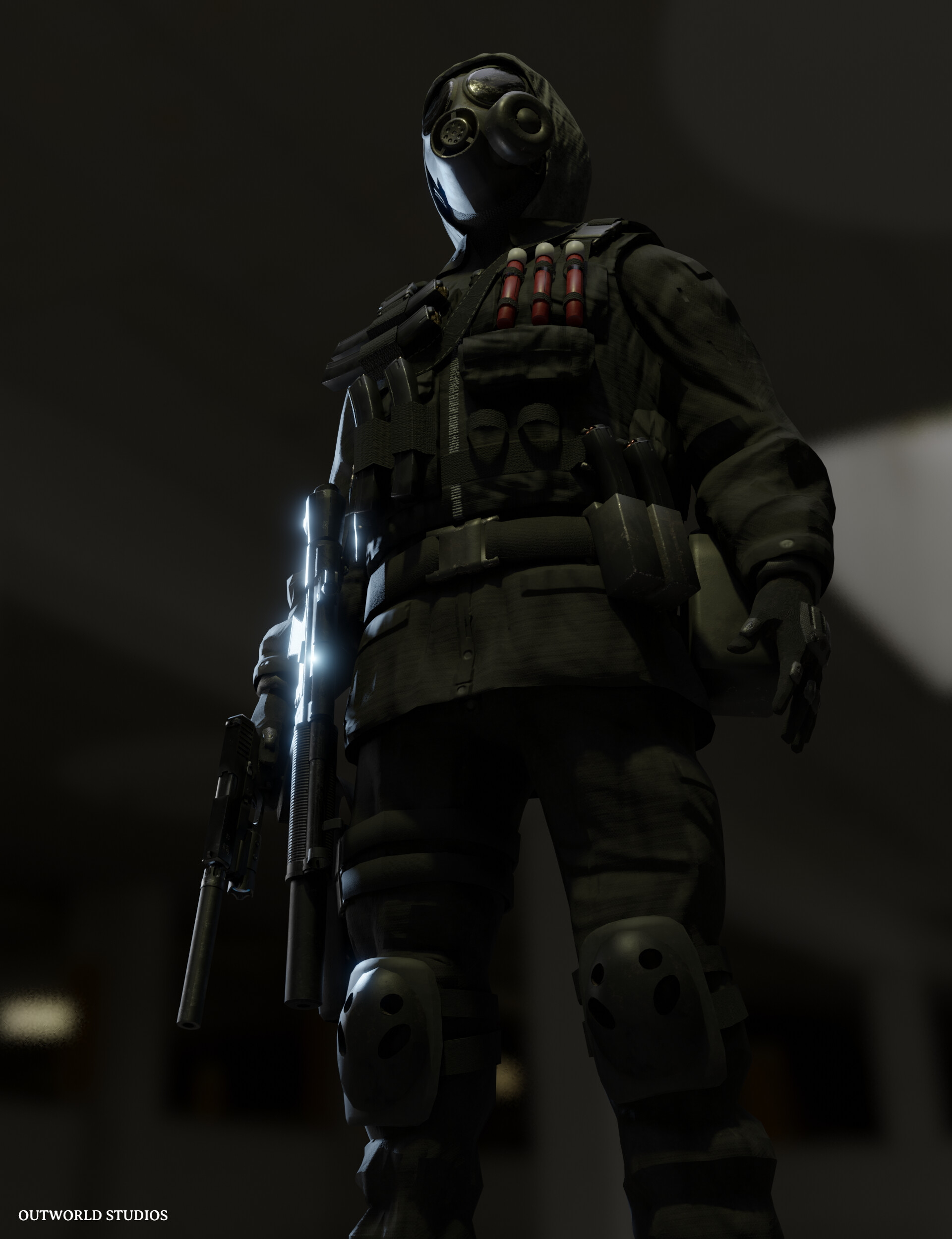 Outworld Studios - Gas Mask Operator