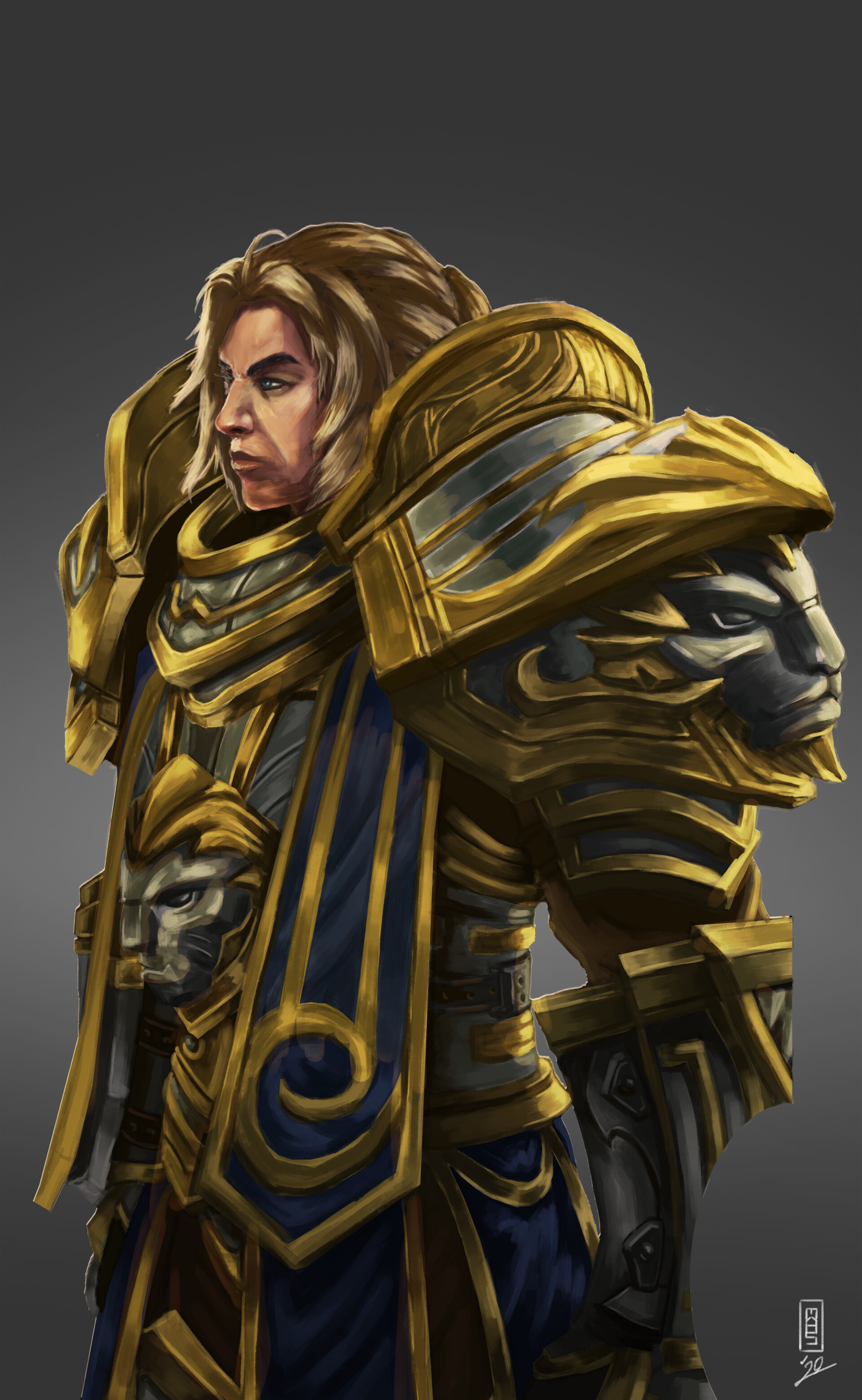 ArtStation - World of Warcraft Playing Cards (Anduin)