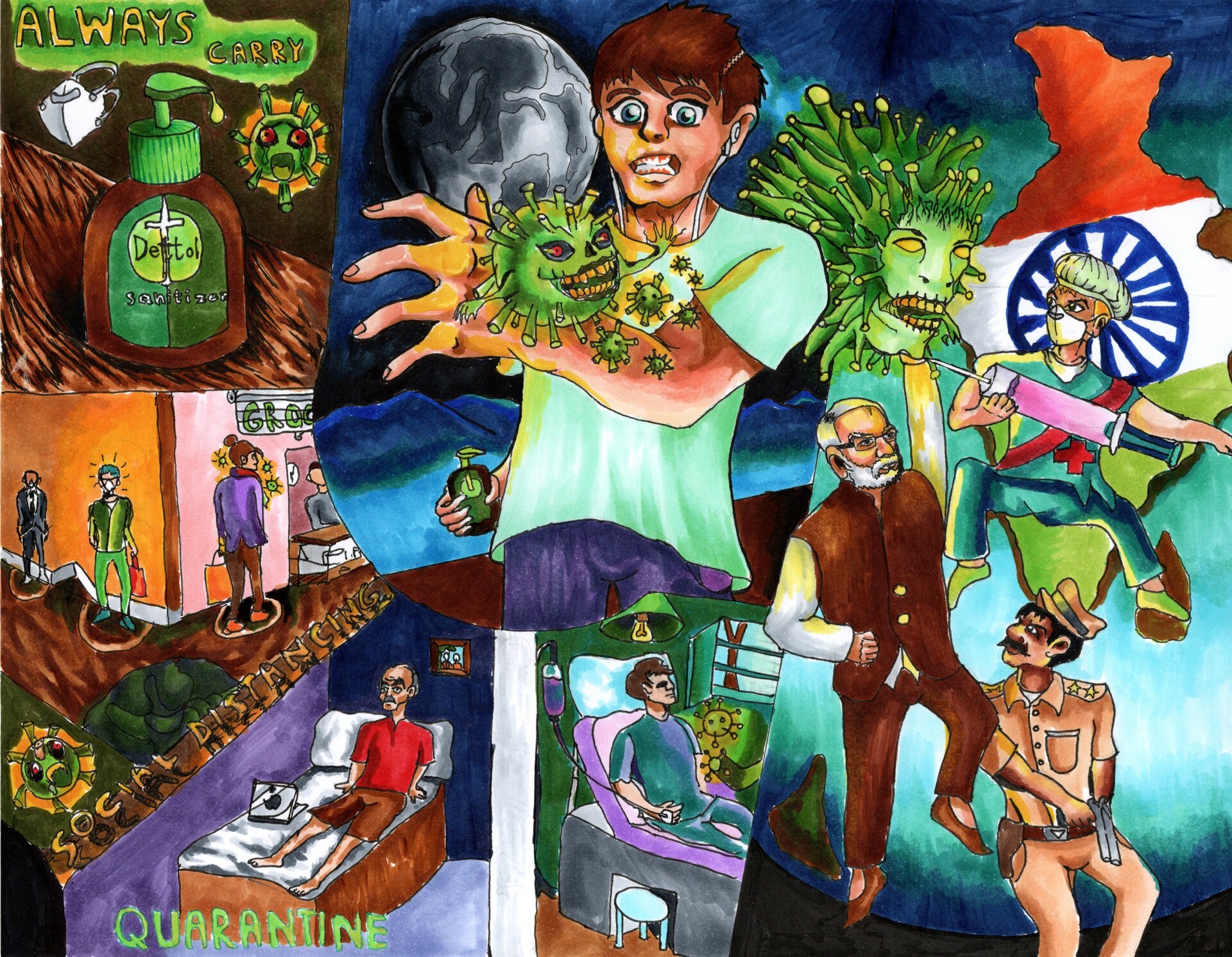 ArtStation - Corona Virus related scene