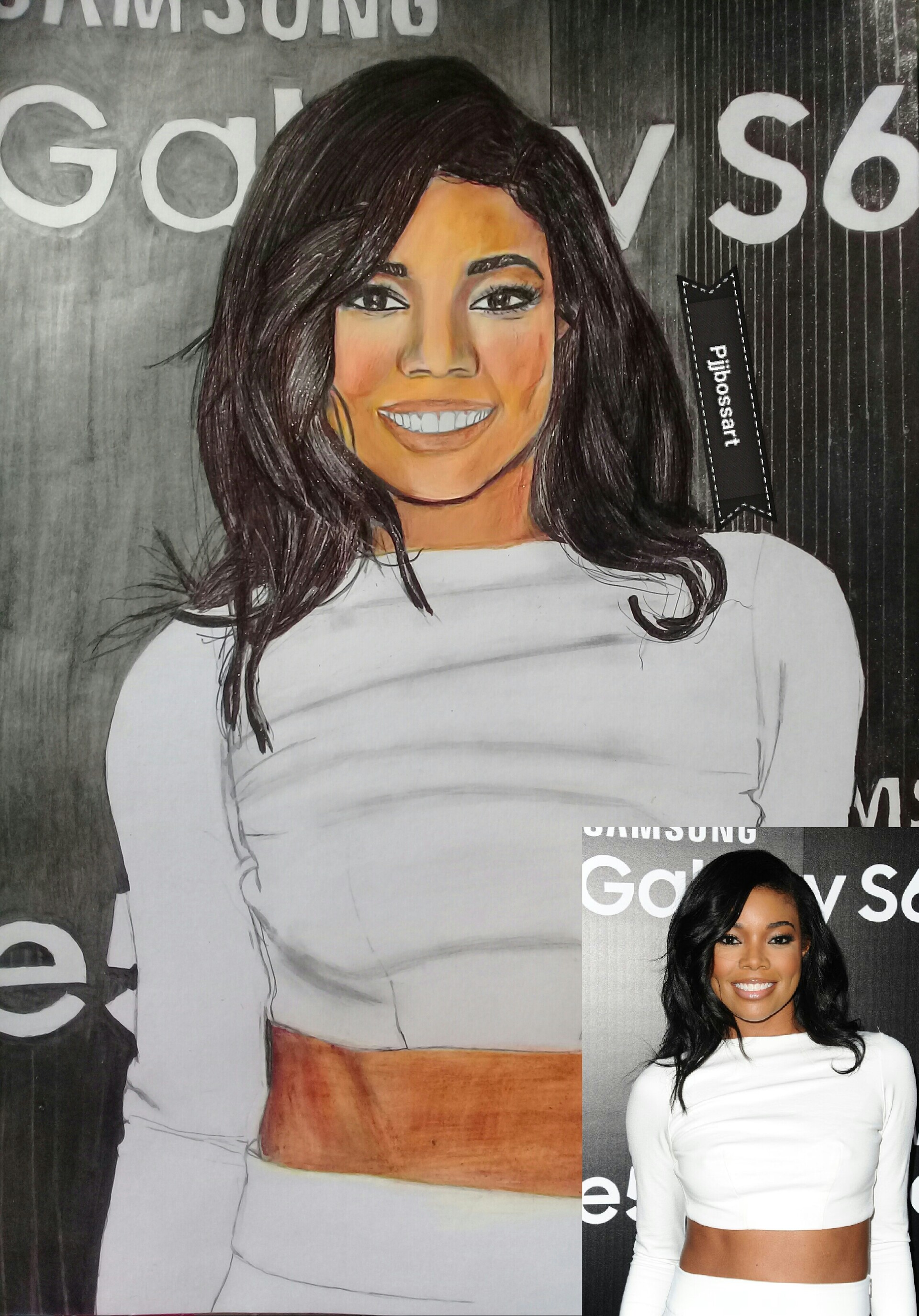 ArtStation - Gabriel Union Drawing