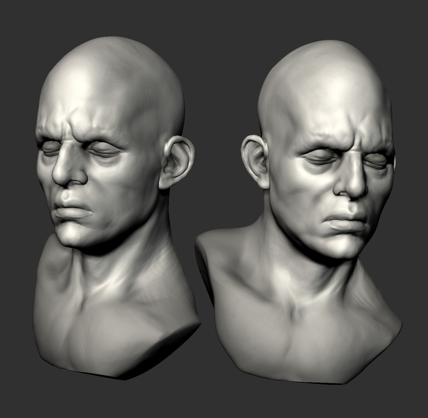 eyes closed drawing reference