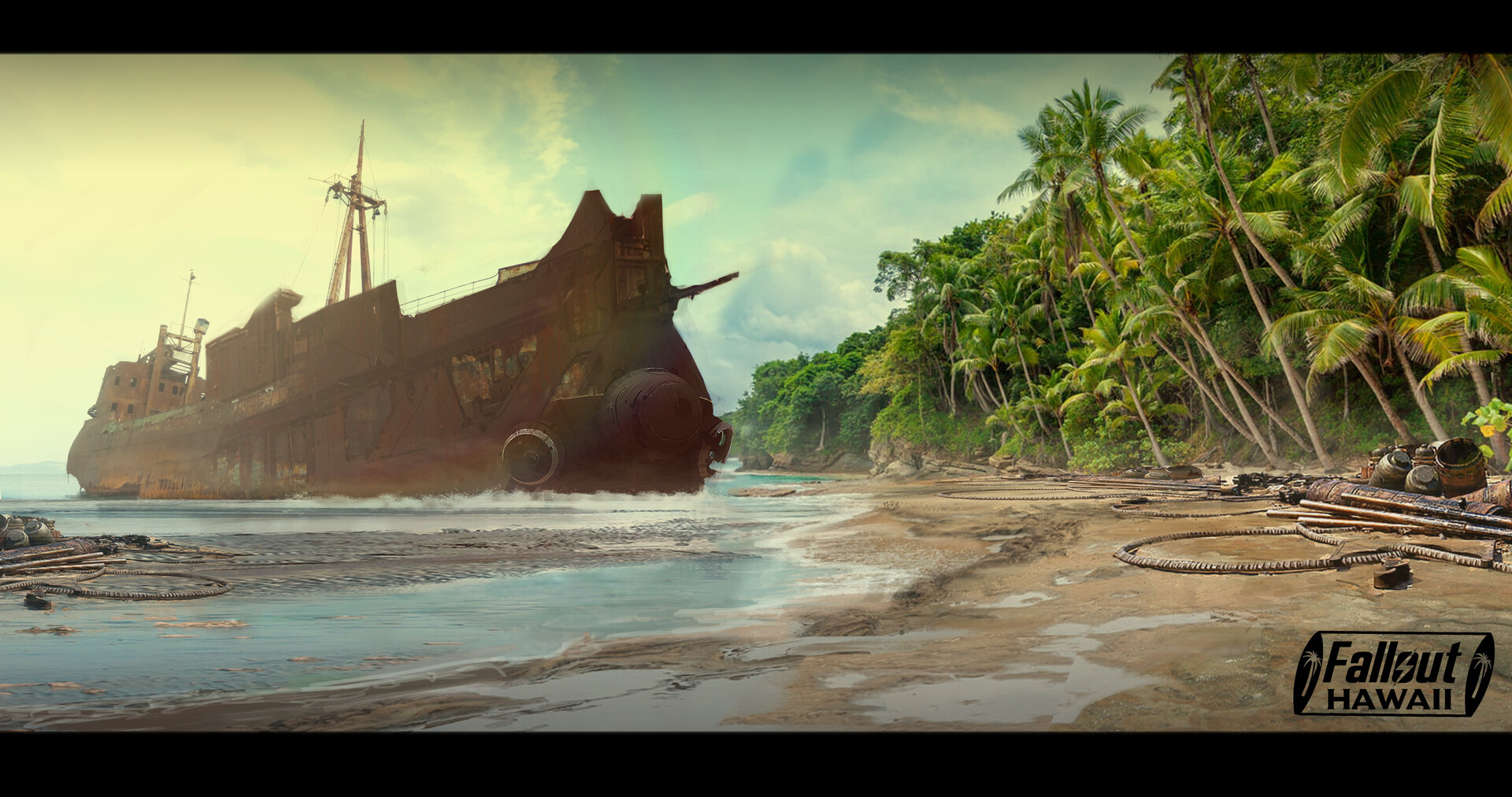 ArtStation - Fallout Hawaii - Shipwreck