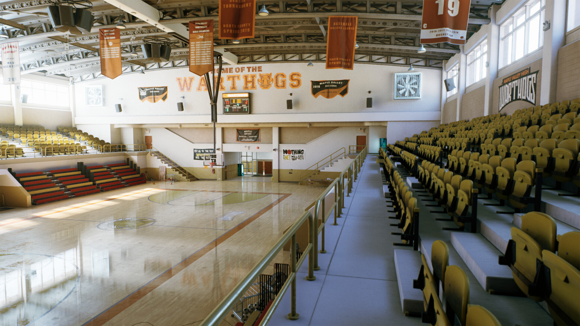 Dekogon Studios - Warthogs Basketball - Highschool Gym (UE4)