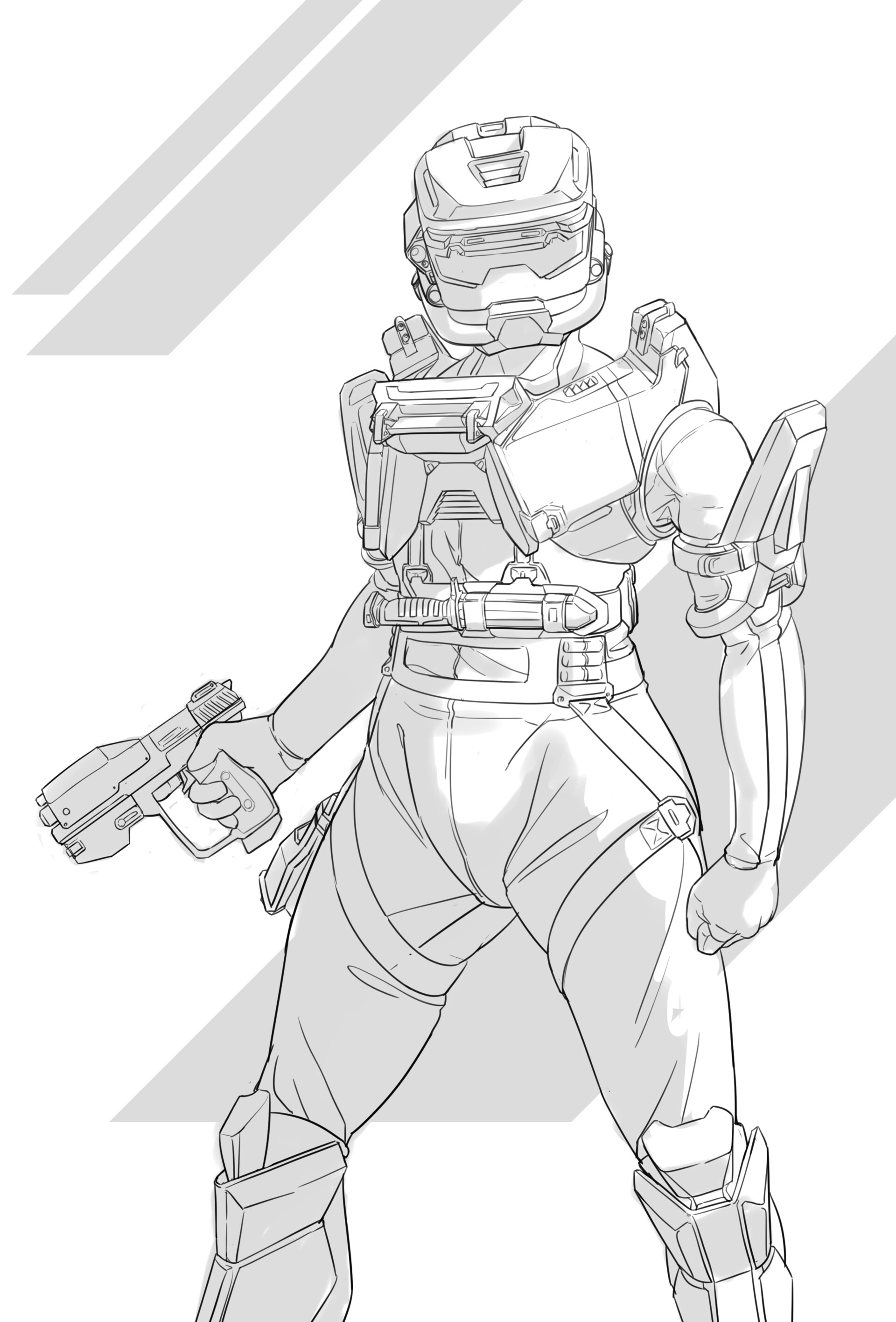 how to draw halo characters