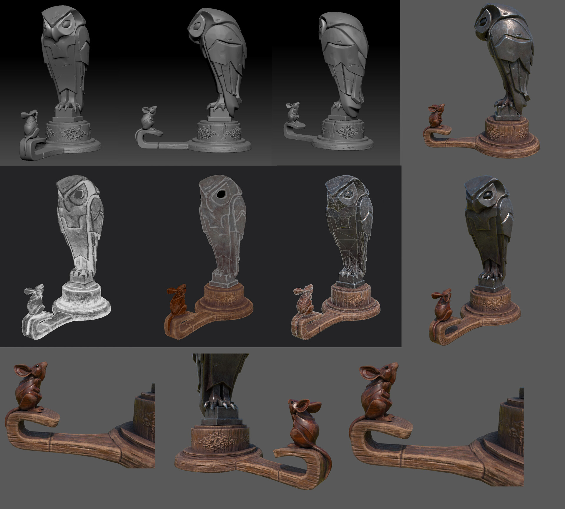 ArtStation - Mouse and owl