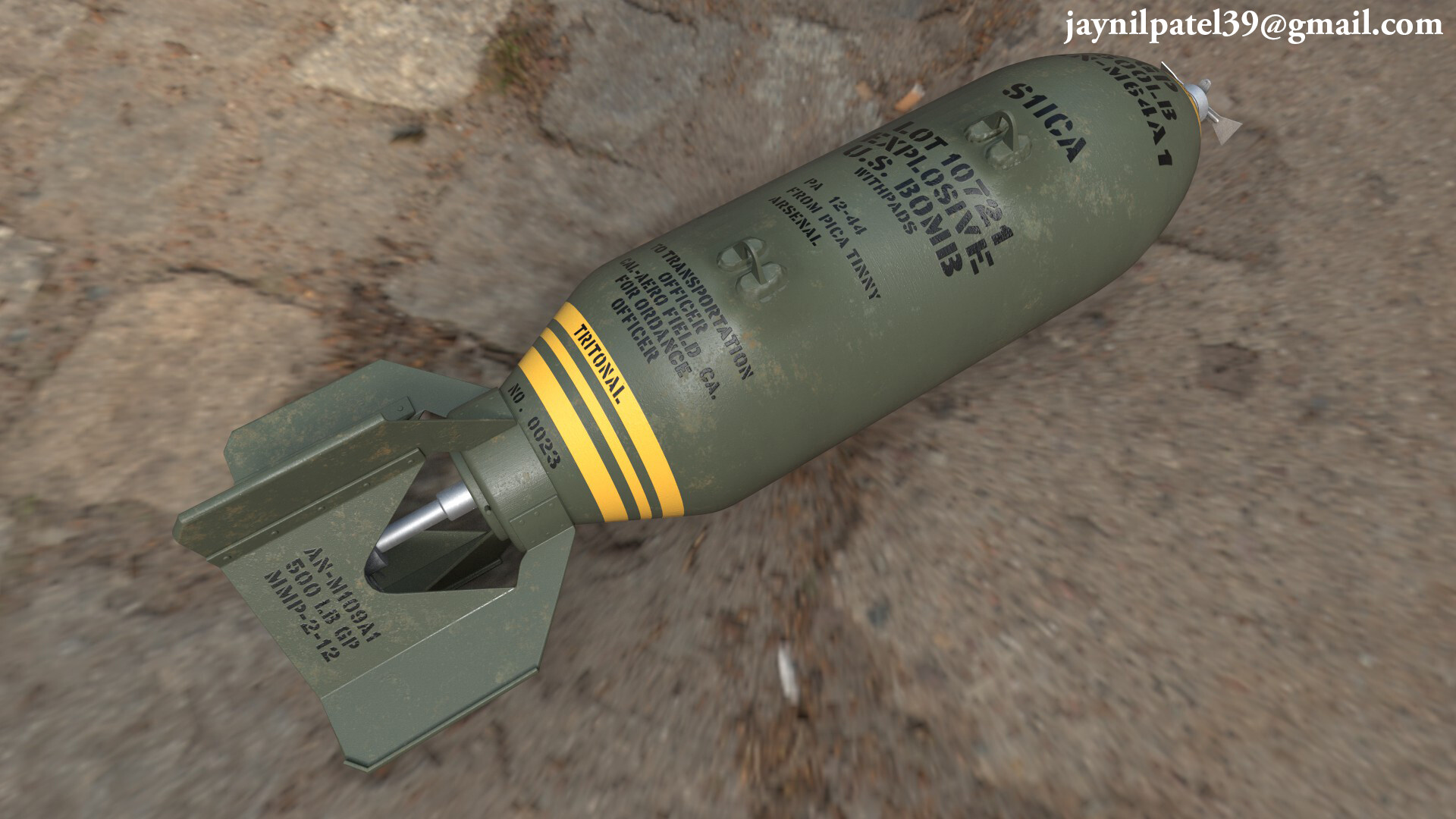 Jaynil Patel - WW2 U.S. ANM109A1 500 - Pound Aircraft Bomb