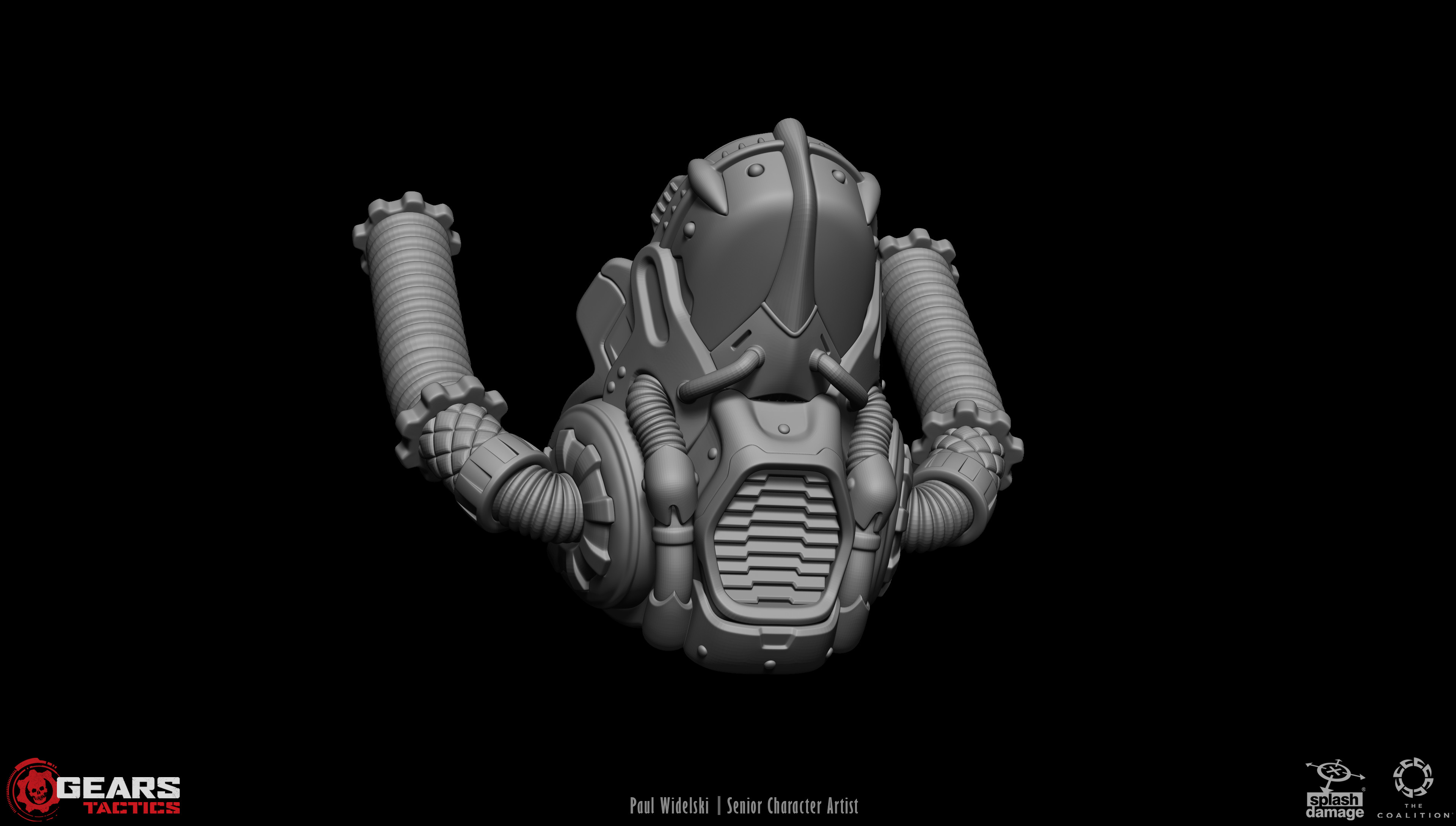 Paul Widelski - Gears Tactics - Ukkon Mask and Armour Textures