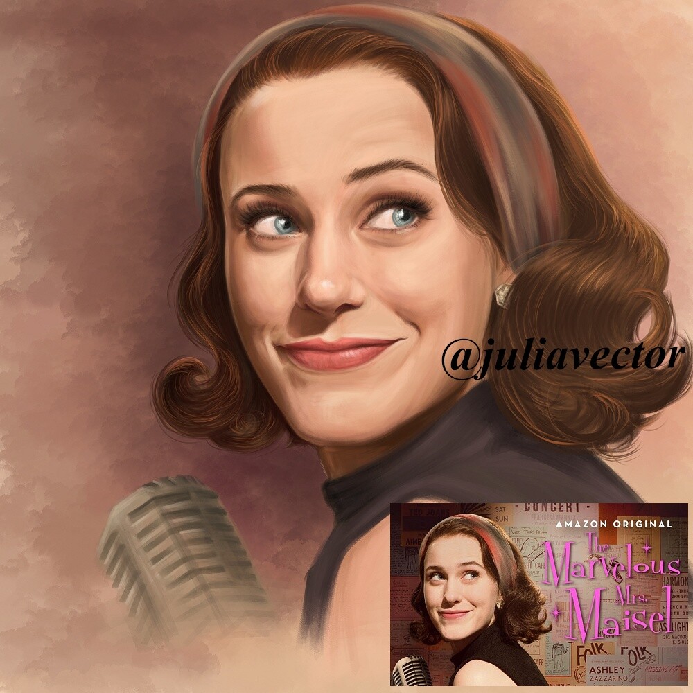 ArtStation - Portrait of the Amazing Mrs. Maisel Heroine