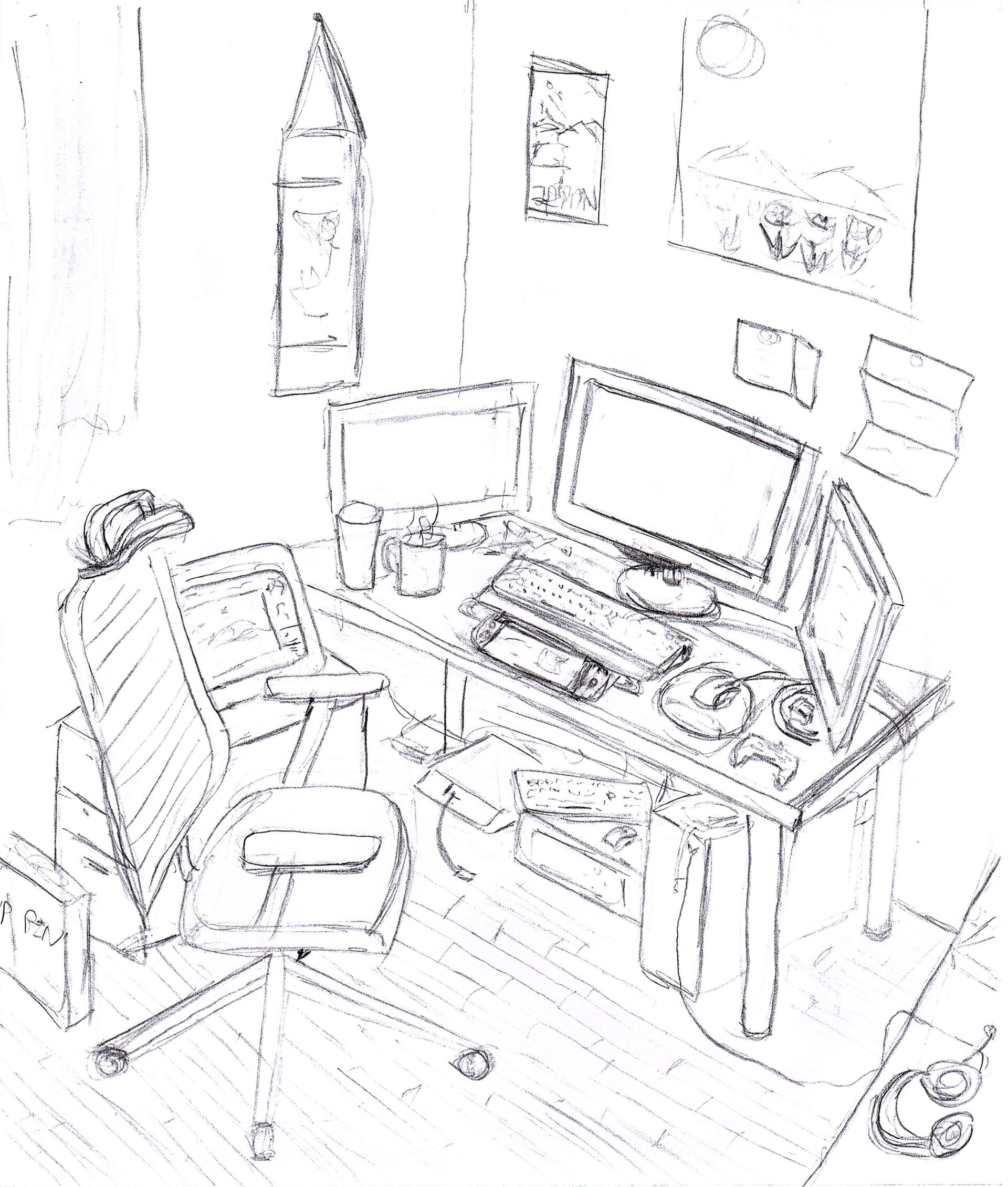 ArtStation - My desk
