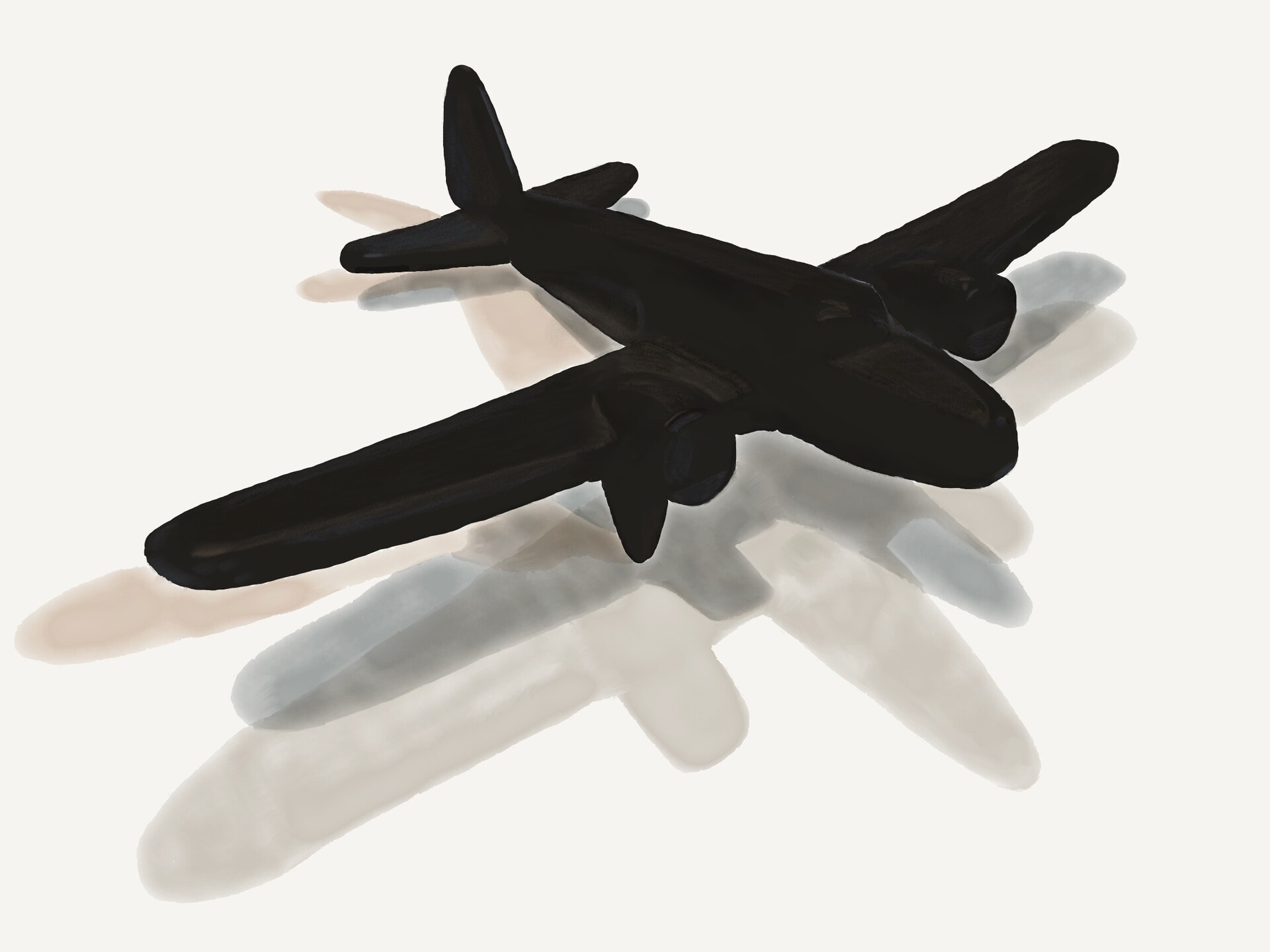 ArtStation - Airplane and shadows