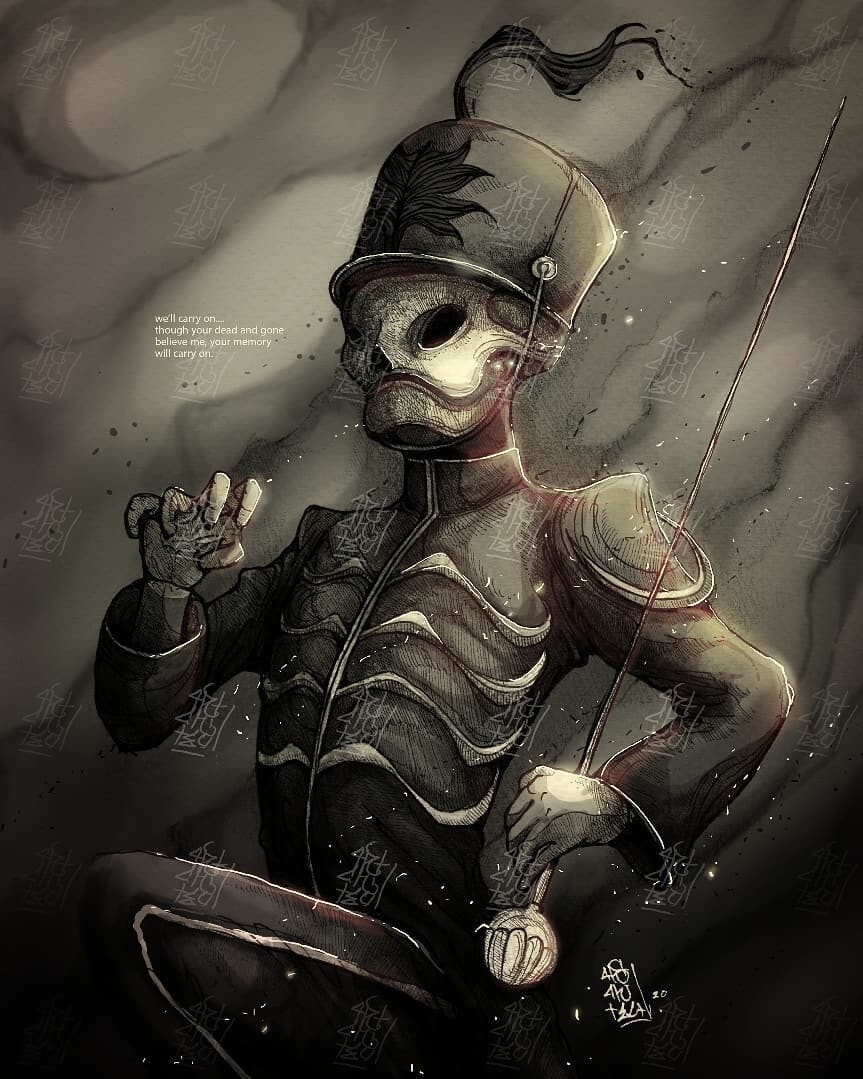 black parade skeleton