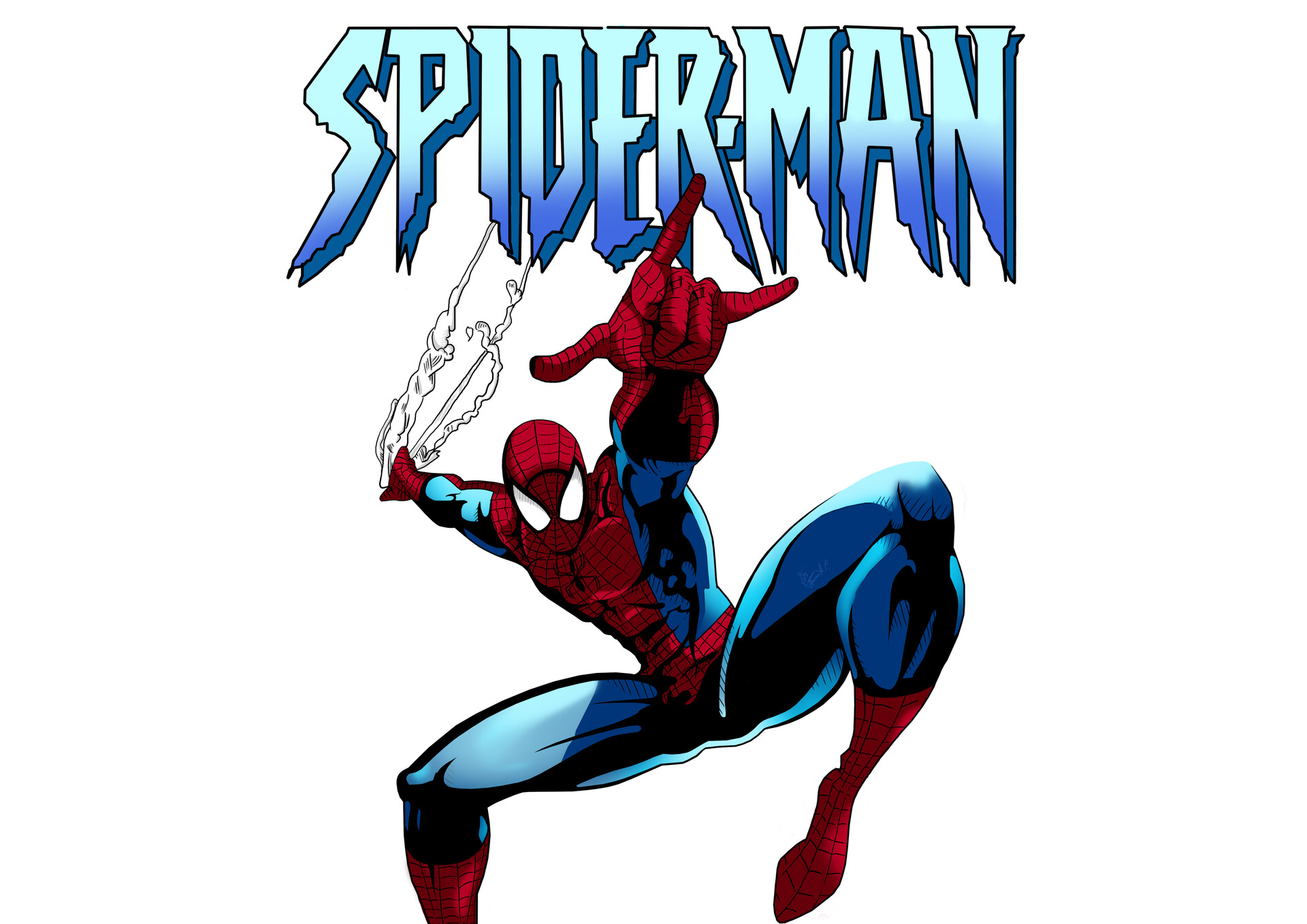 ArtStation - Spider man 2D digital drawing